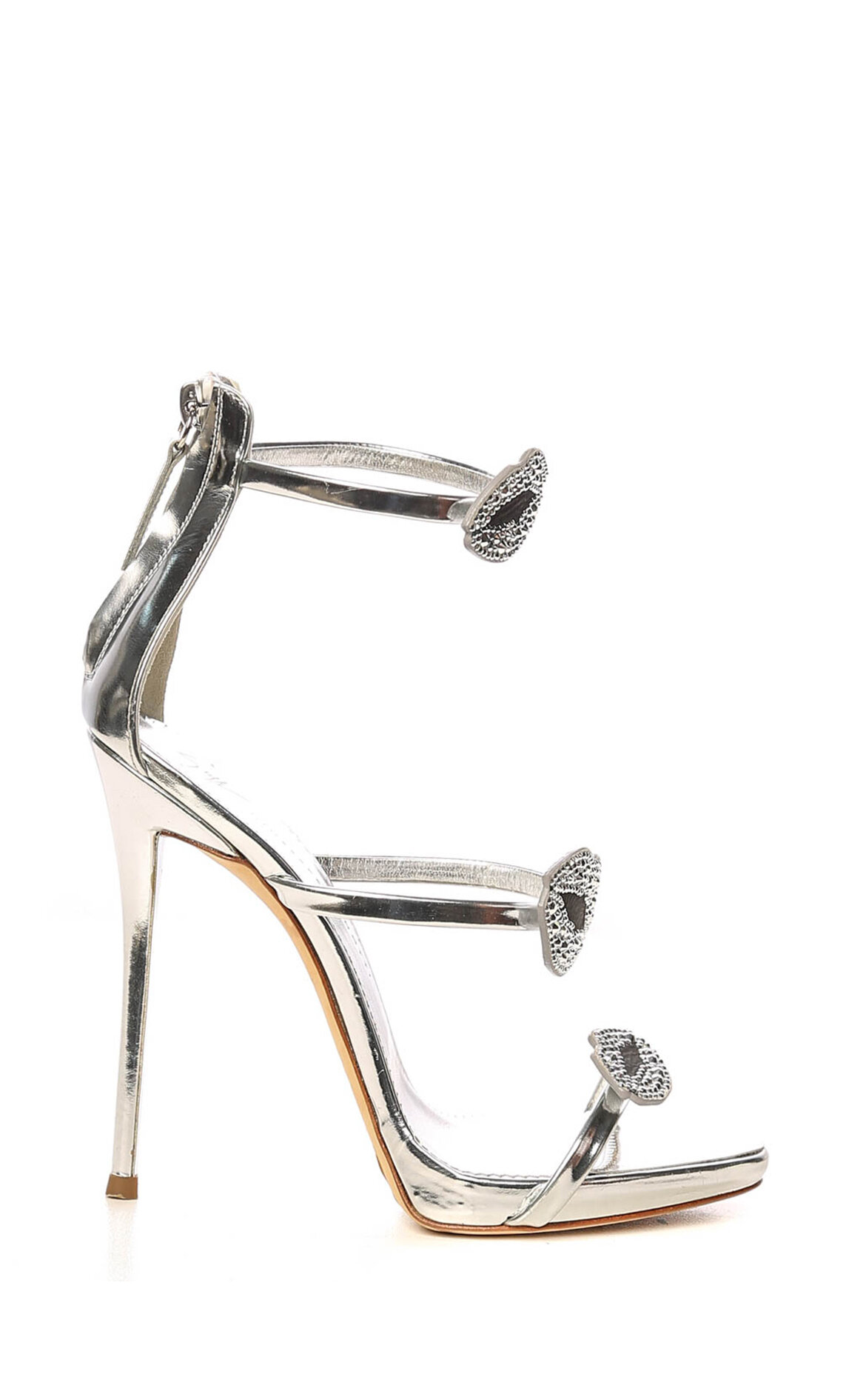 Giuseppe Zanotti-Giuseppe Zanotti Gümüş Rengi Sandalet