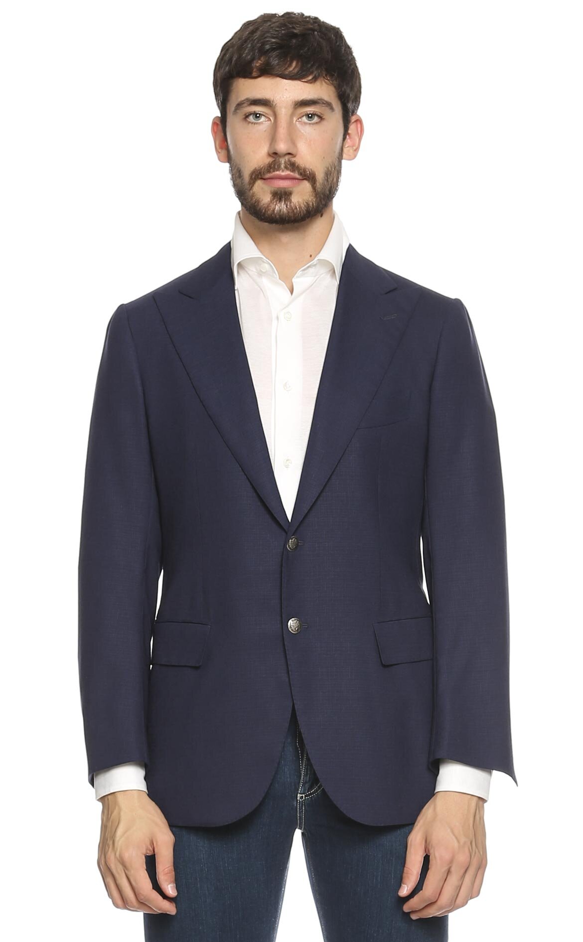 Cesare Attolini-Cesare Attolini Lacivert Ceket Cesare Attolini-Cesare Attolini Lacivert Ceket