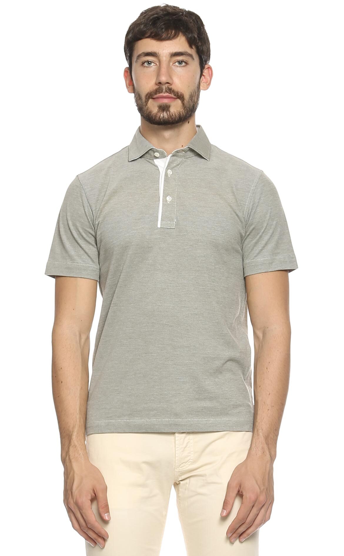Cesare Attolini-Cesare Attolini Polo T-Shirt Cesare Attolini-Cesare Attolini Polo T-Shirt