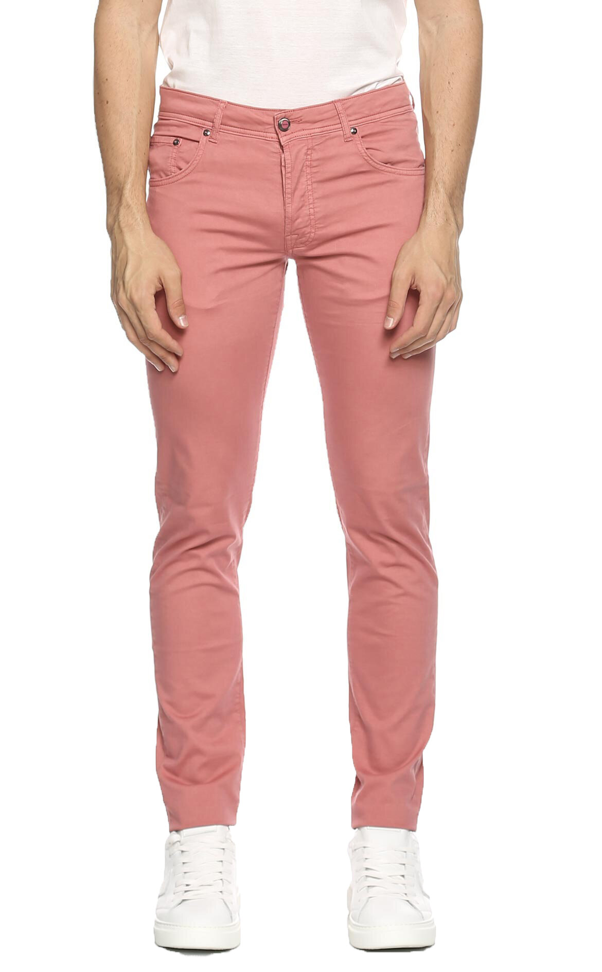 Cesare Attolini-Cesare Attolini Kırmızı Denim Pantolon