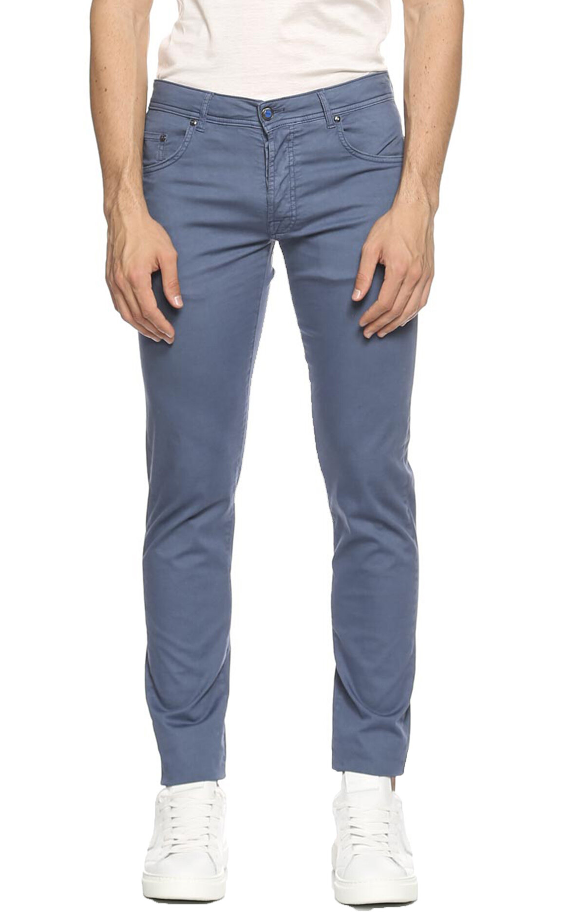 Cesare Attolini-Cesare Attolini Mavi Denim Pantolon Cesare Attolini-Cesare Attolini Mavi Denim Pantolon
