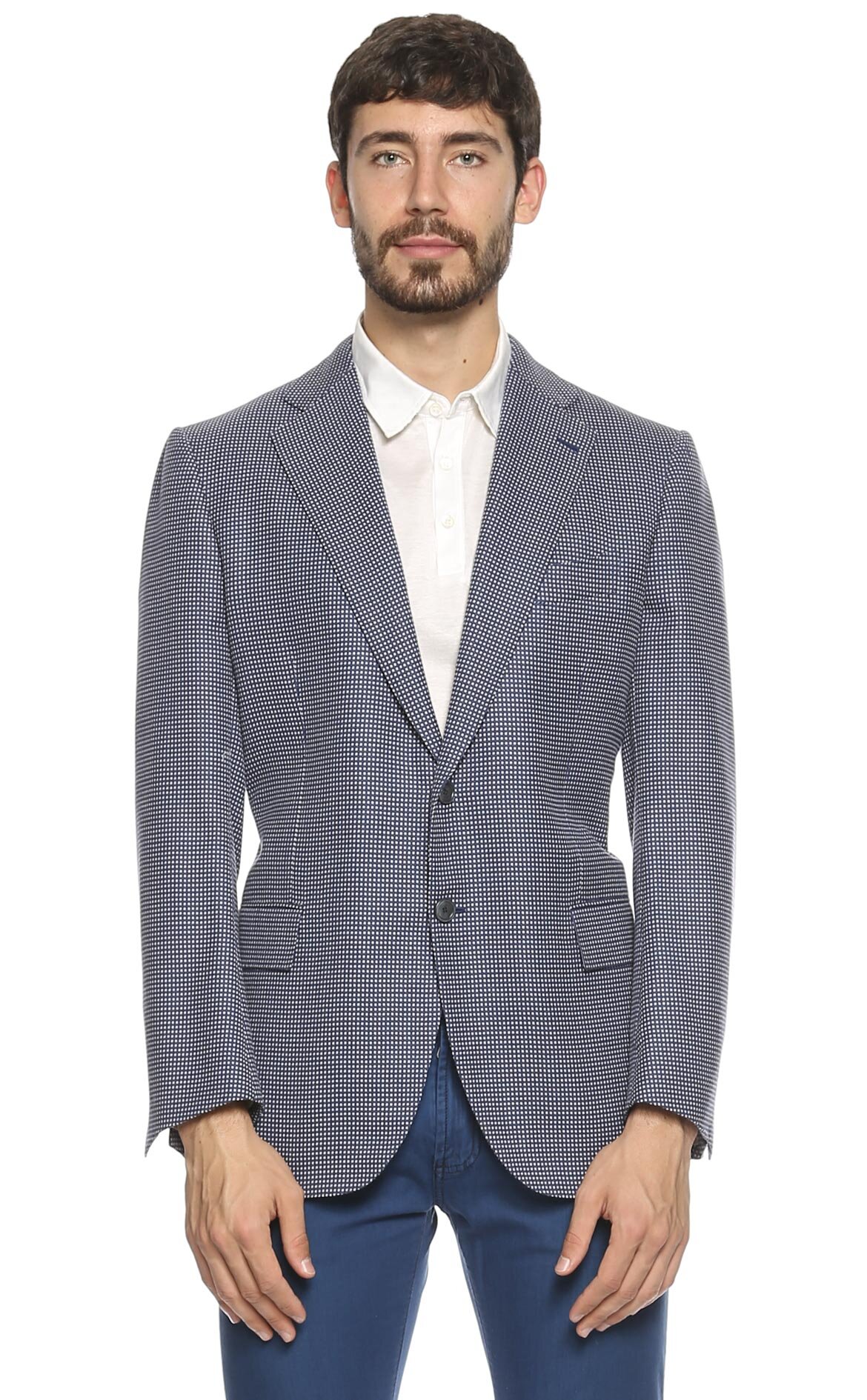 Cesare Attolini-Cesare Attolini Mavi Ceket Cesare Attolini-Cesare Attolini Mavi Ceket