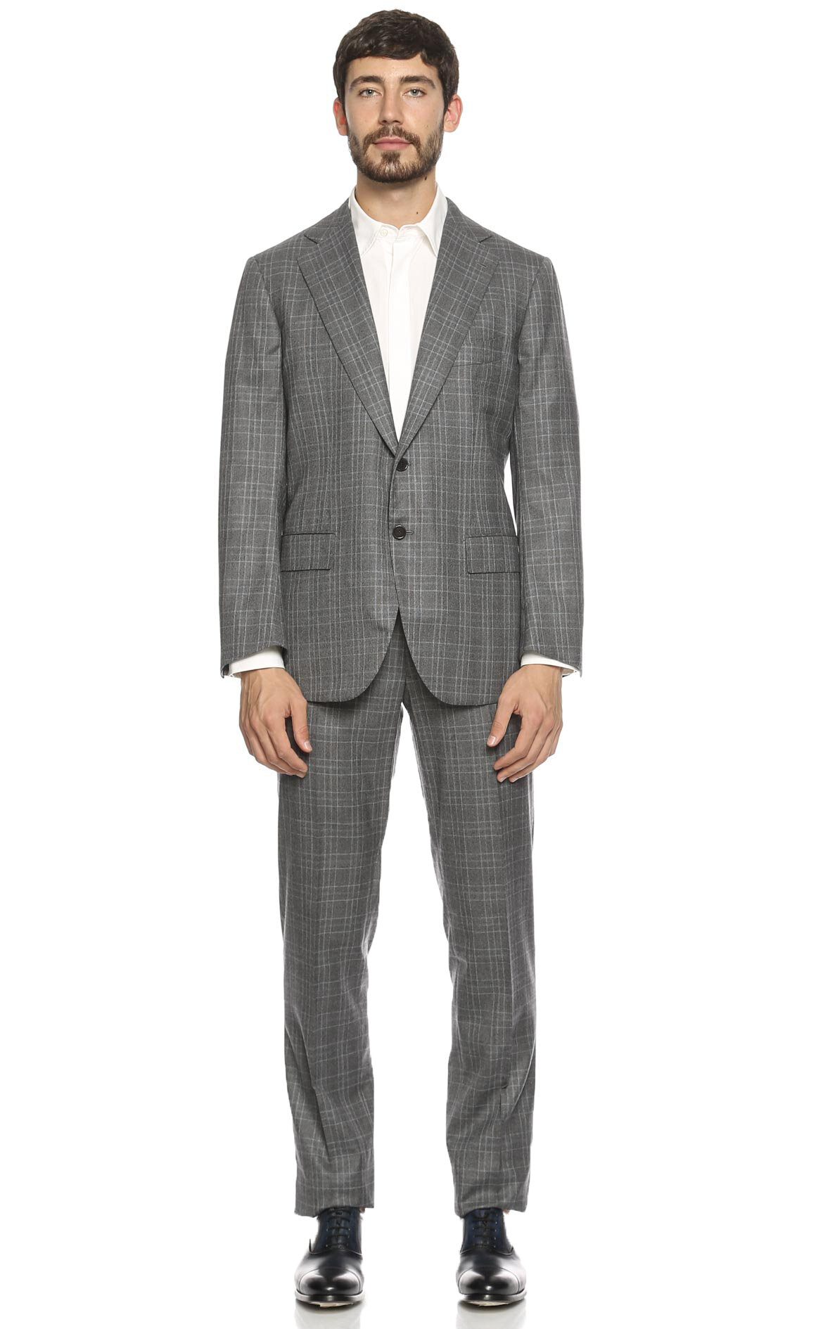 Cesare Attolini-Cesare Attolini Gri Takım Elbise Cesare Attolini-Cesare Attolini Gri Takım Elbise