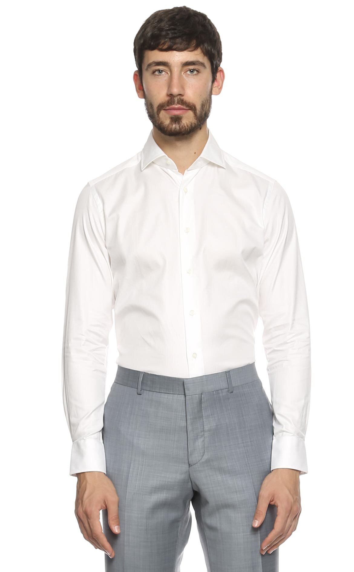Bagutta Classic-Bagutta Classic Beyaz Gömlek