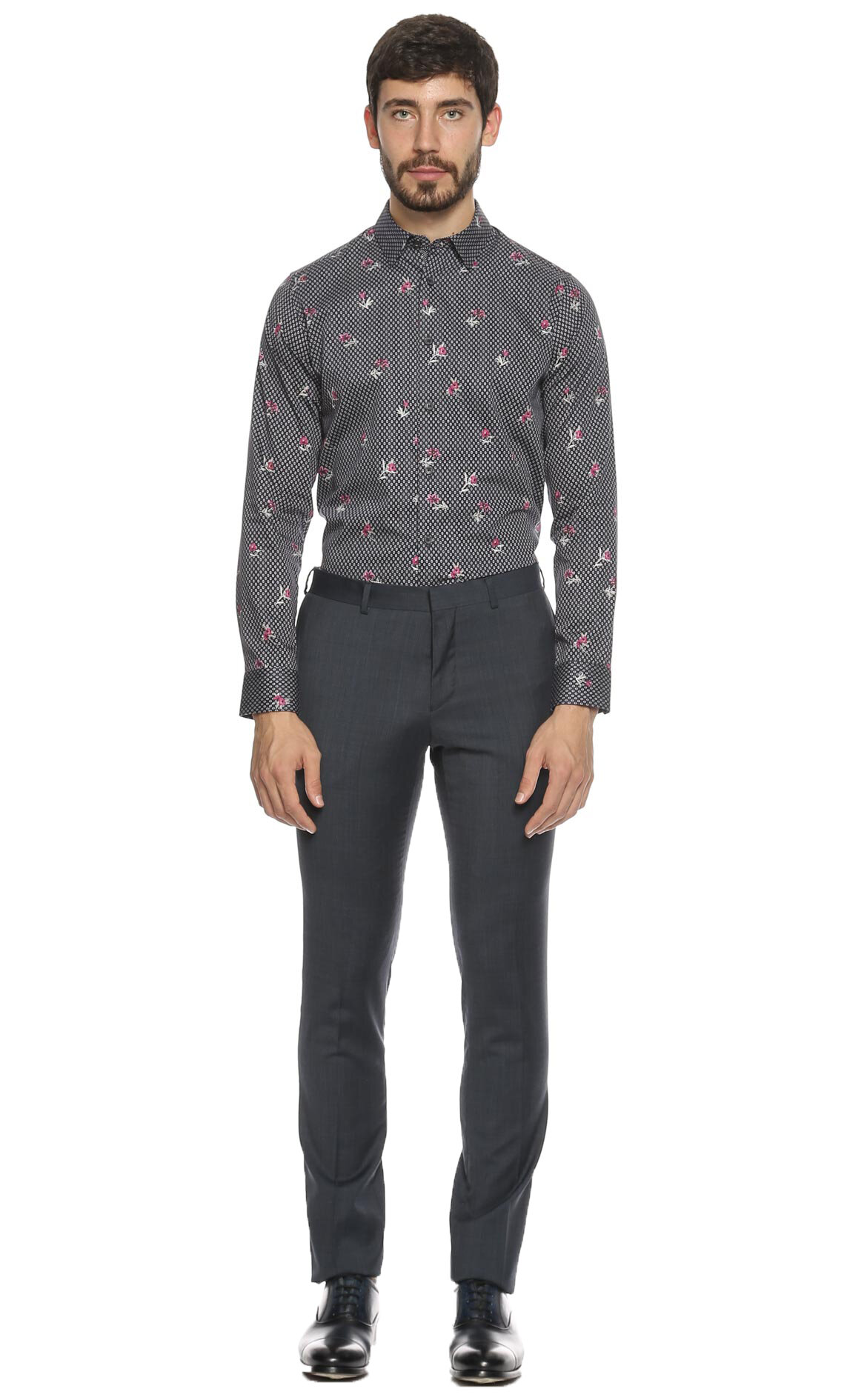 Ted Baker-Ted Baker Lacivert Gömlek