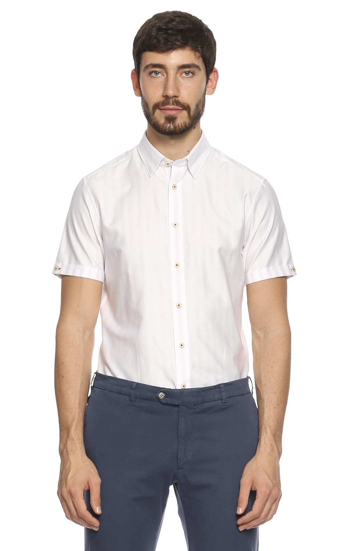 Ted Baker-Ted Baker Beyaz Gömlek Ted Baker-Ted Baker Beyaz Gömlek