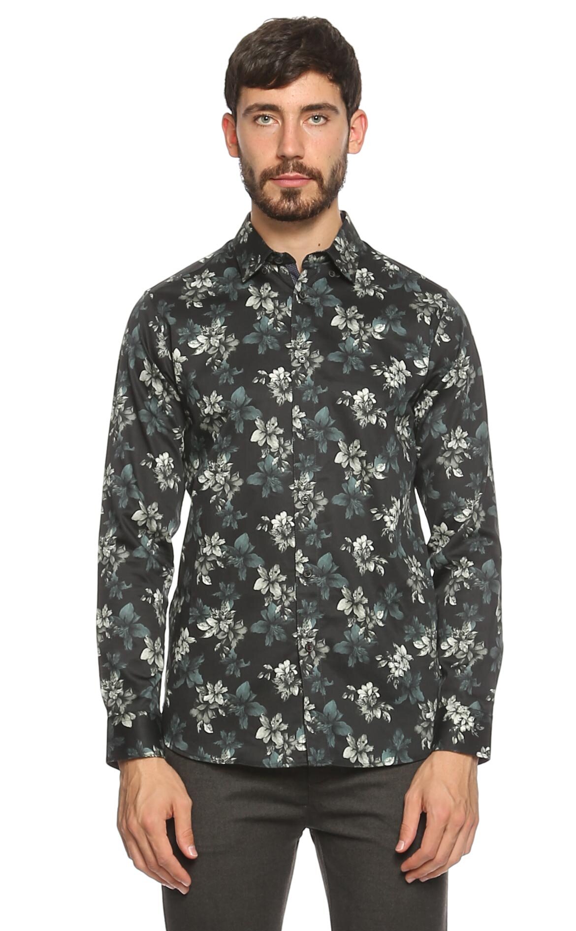 Ted Baker-Ted Baker Lacivert Gömlek