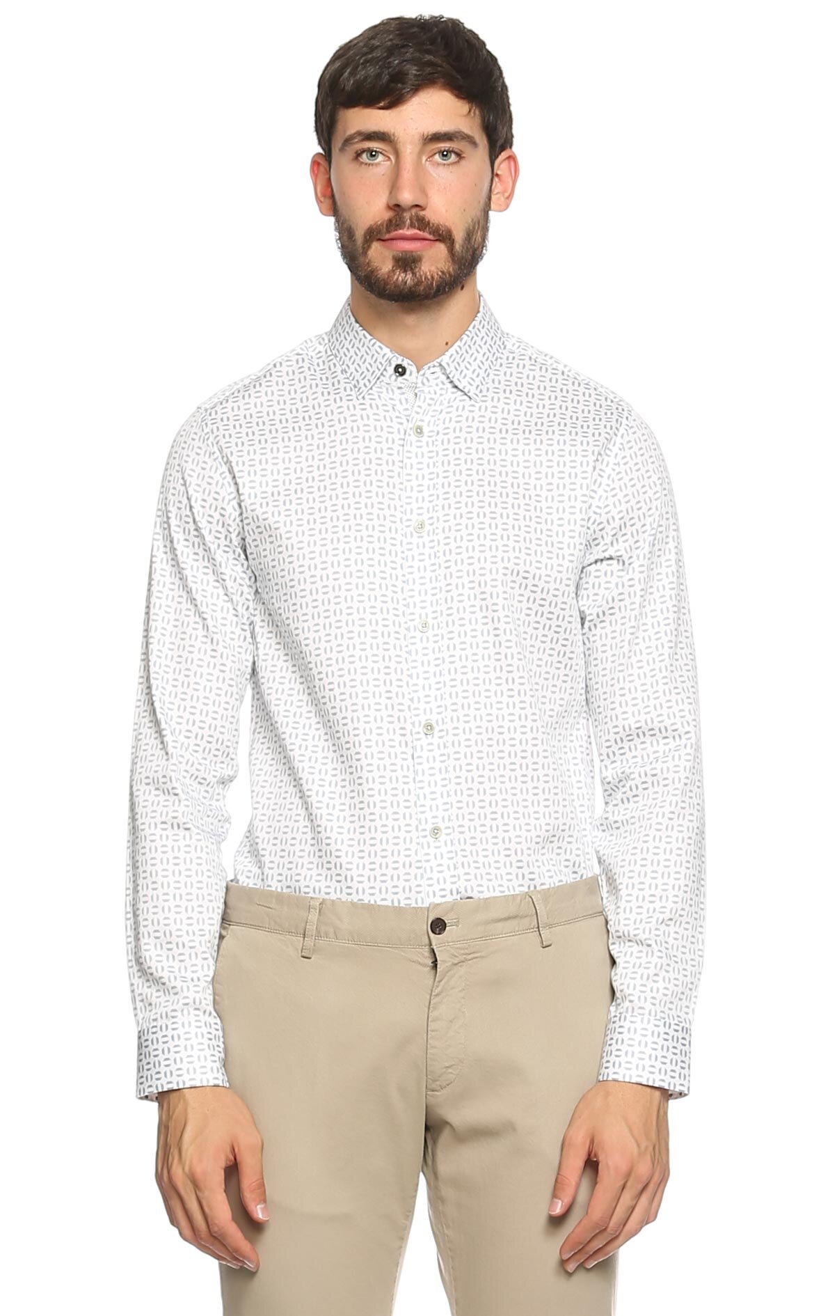 Ted Baker-Ted Baker Gri Gömlek