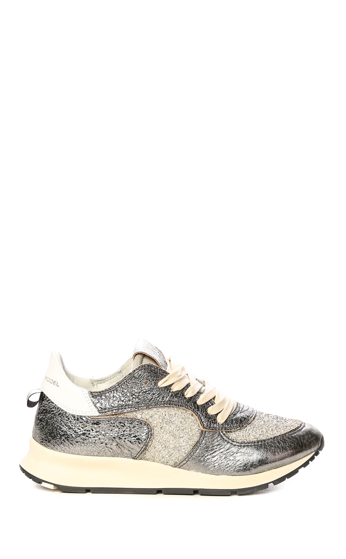 Philippe Model-Philippe Model Gümüş Rengi Spor Ayakkabı Philippe Model-Philippe Model Gümüş Rengi Spor Ayakkabı