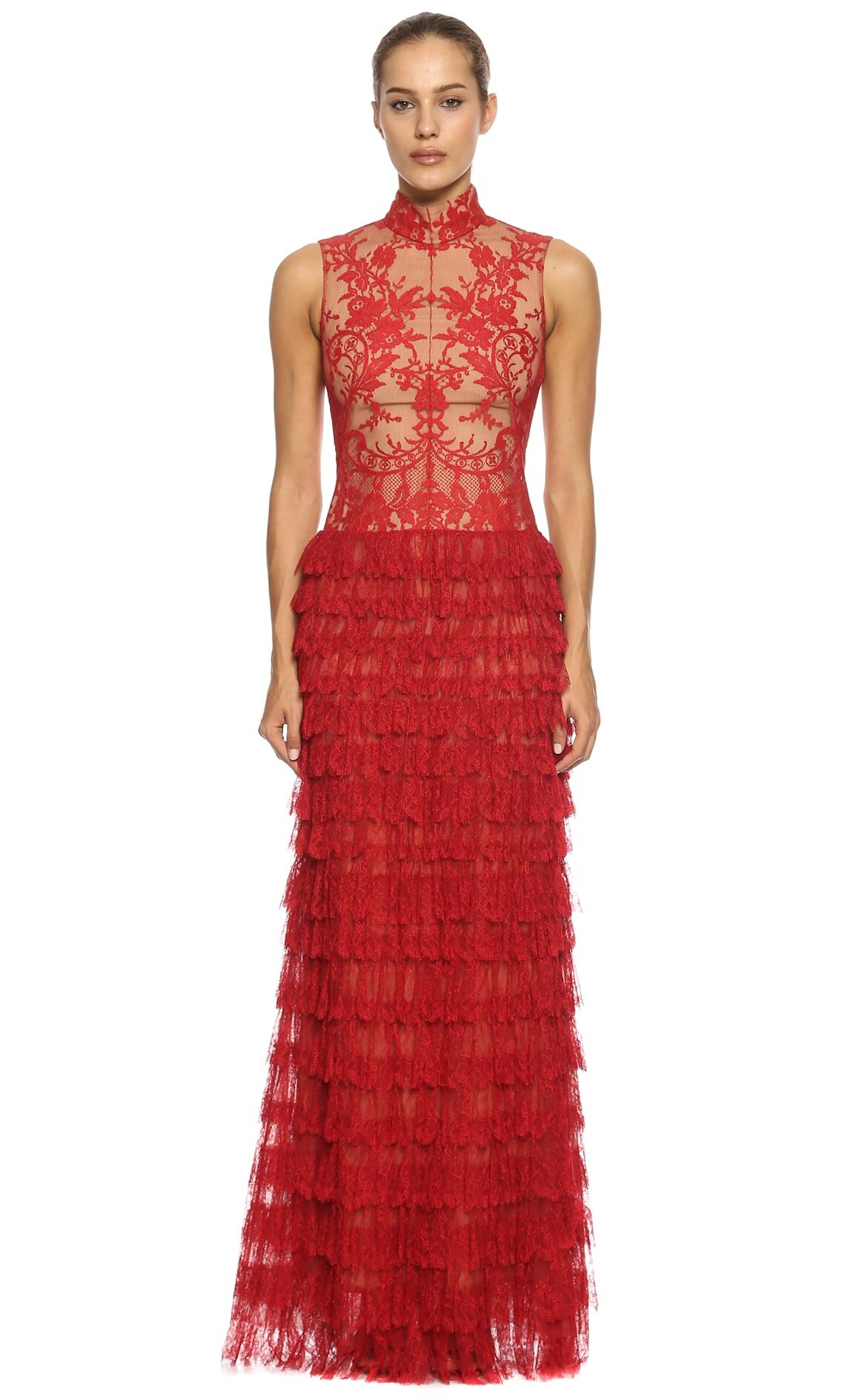 Alexander McQueen-Alexander McQueen Kırmızı Elbise