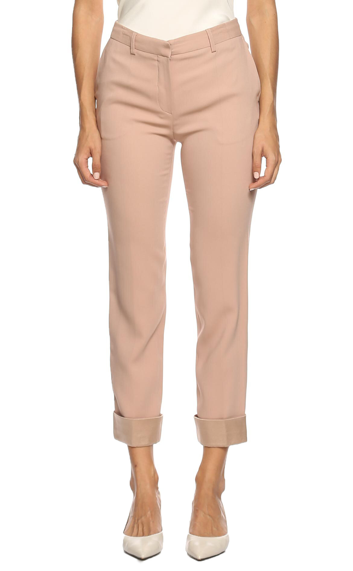 Alberta Ferretti -Alberta Ferretti  Pudra Rengi Pantolon