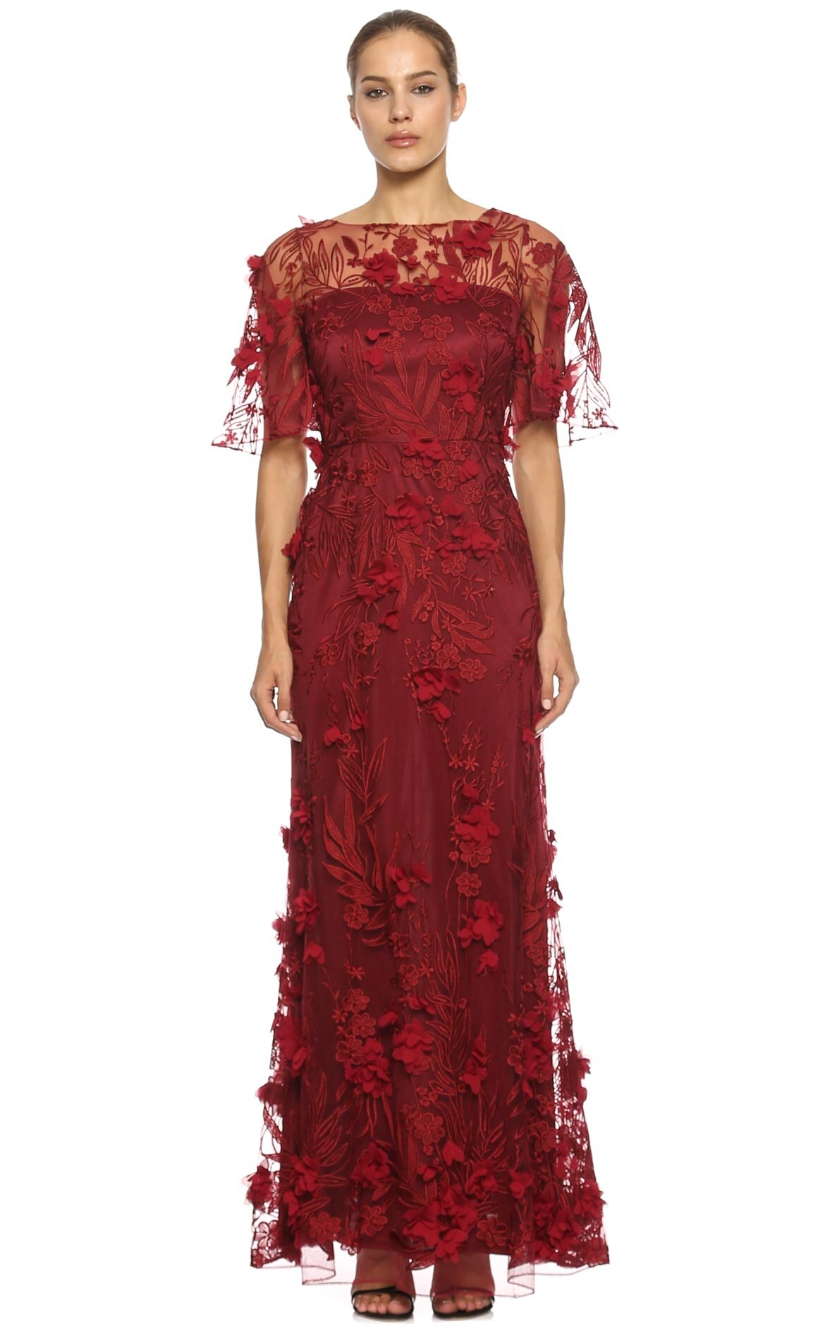 David Meister-David Meister Pembe Gece Elbisesi