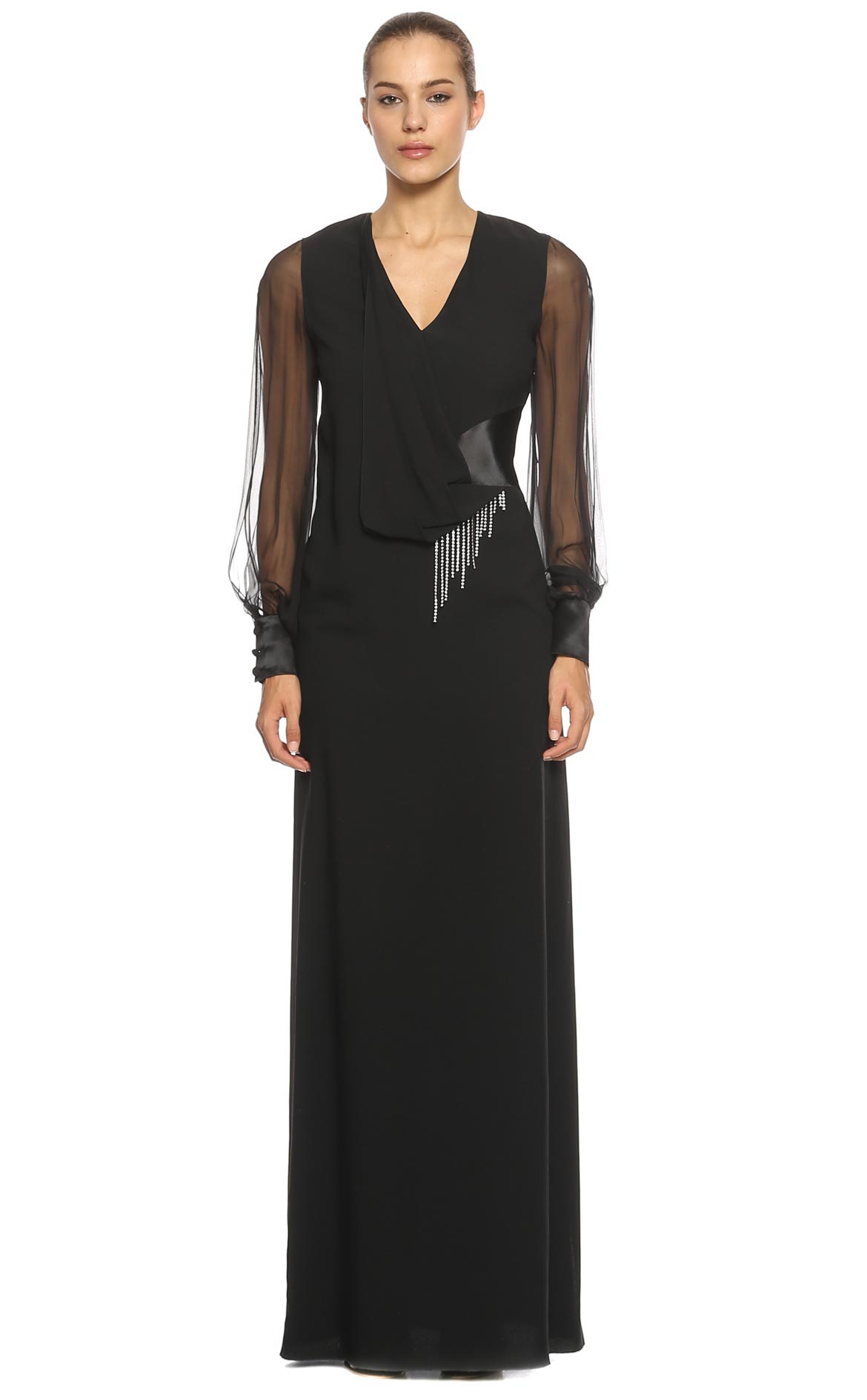 Lanvin-Lanvin Siyah Gece Elbisesi