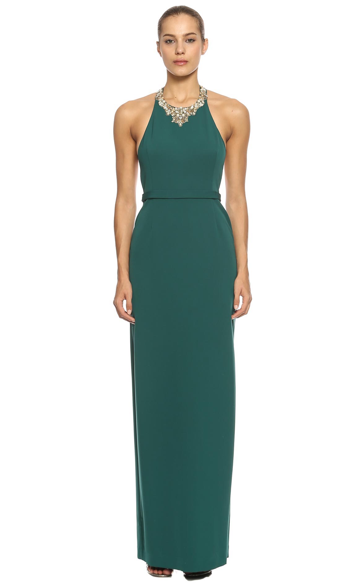 Marchesa Notte-Marchesa Notte Yeşil Gece Elbisesi Marchesa Notte-Marchesa Notte Yeşil Gece Elbisesi