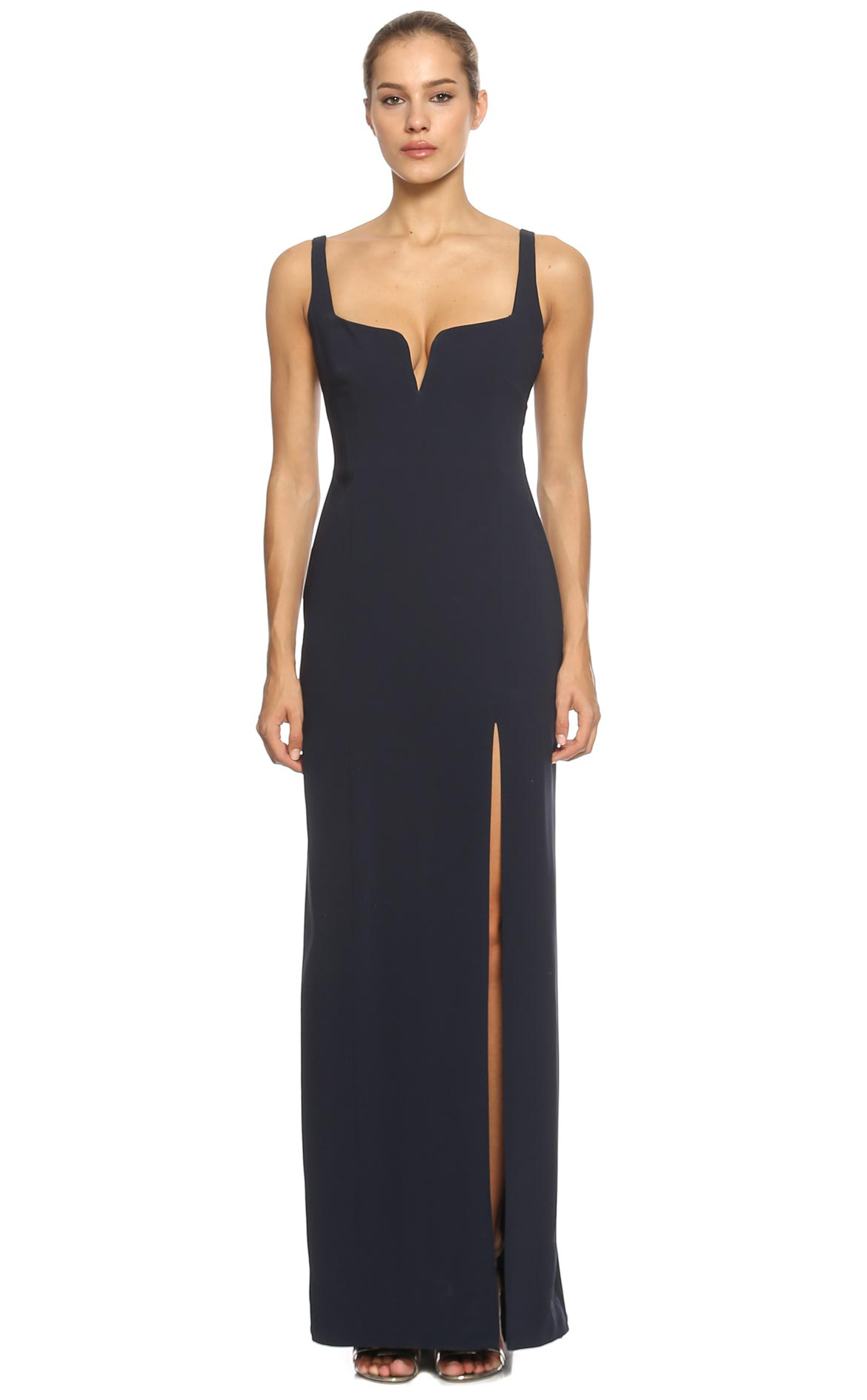 Galvan-Galvan Lacivert Gece Elbisesi Galvan-Galvan Lacivert Gece Elbisesi