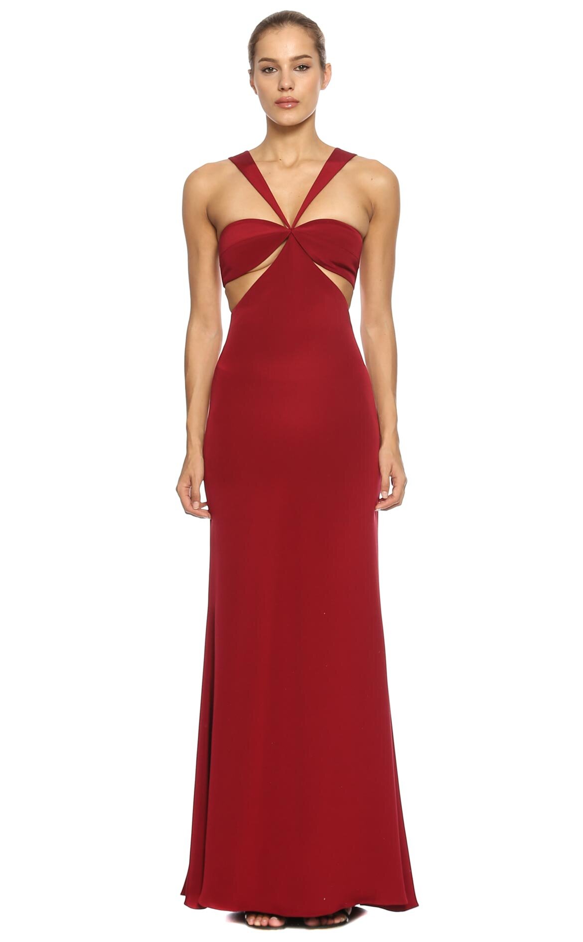 Cushnie et Ochs-Cushnie et Ochs Kırmızı Gece Elbisesi