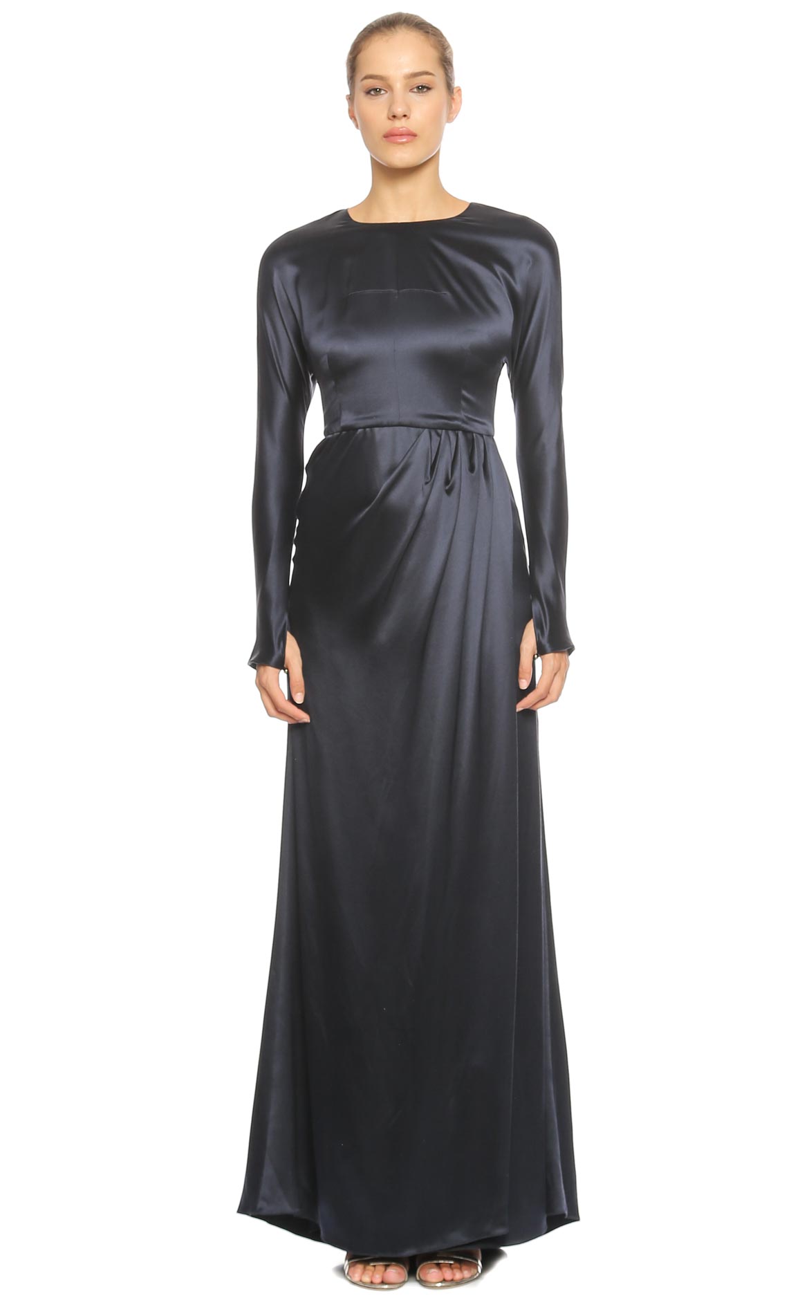 Prabal Gurung-Prabal Gurung Lacivert Gece Elbisesi