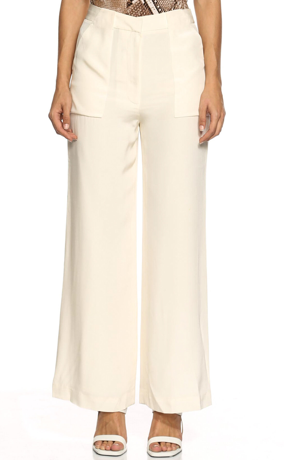 3.1 Phillip Lim-3.1 Phillip Lim Krem Rengi Pantolon