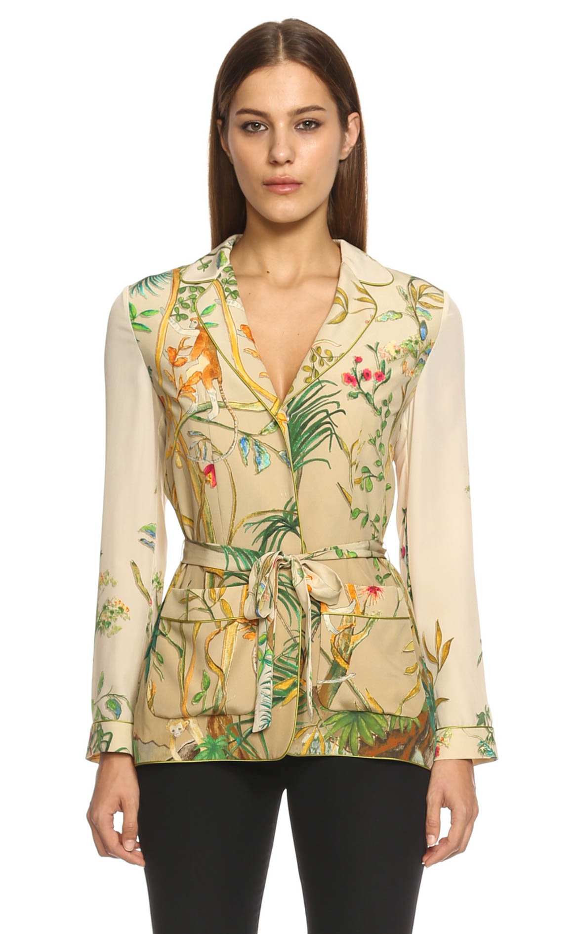 Alberta Ferretti -Alberta Ferretti  Bej Ceket