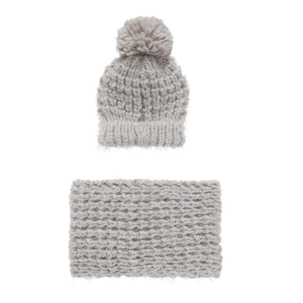 Mothercare-Mothercare Gri Bere&Atkı Set