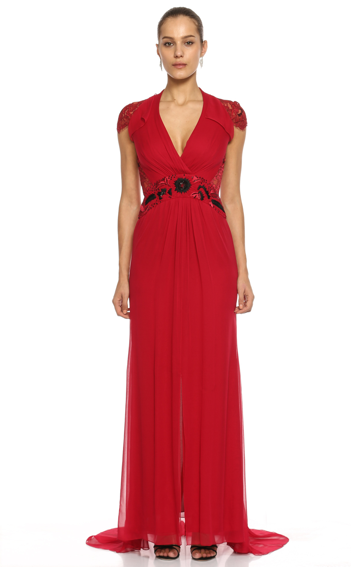 Carolina Herrera-Carolina Herrera Kırmızı Gece Elbisesi Carolina Herrera-Carolina Herrera Kırmızı Gece Elbisesi