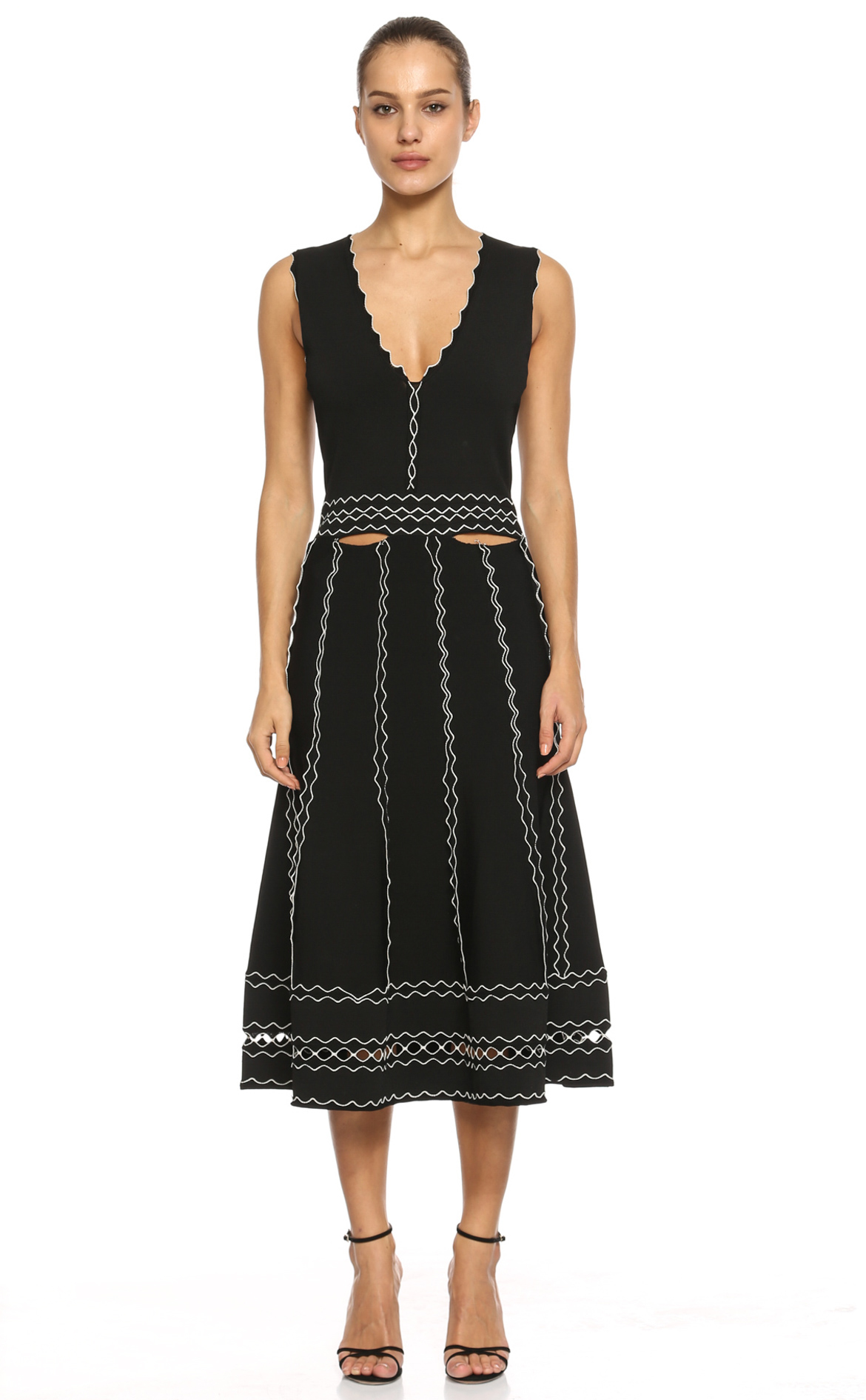 Alexander McQueen-Alexander McQueen Bel Dekolte Detaylı Elbise