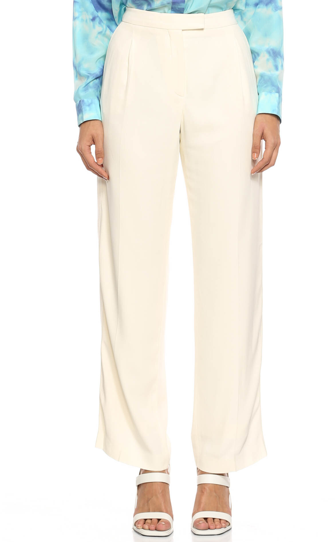 Alexander McQueen-Alexander McQueen Beyaz Pantolon