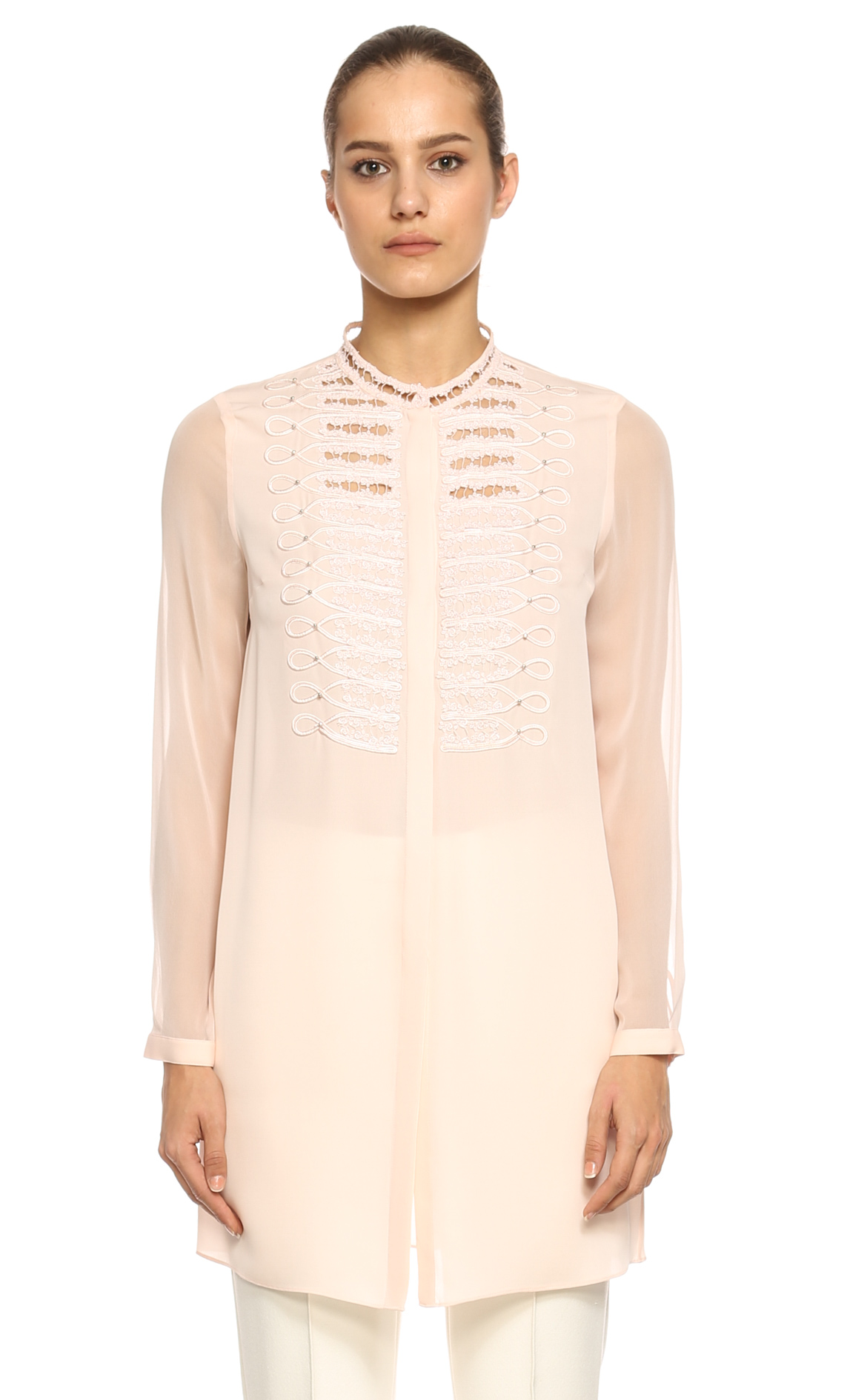 Elie Tahari-Elie Tahari Pembe Tunik