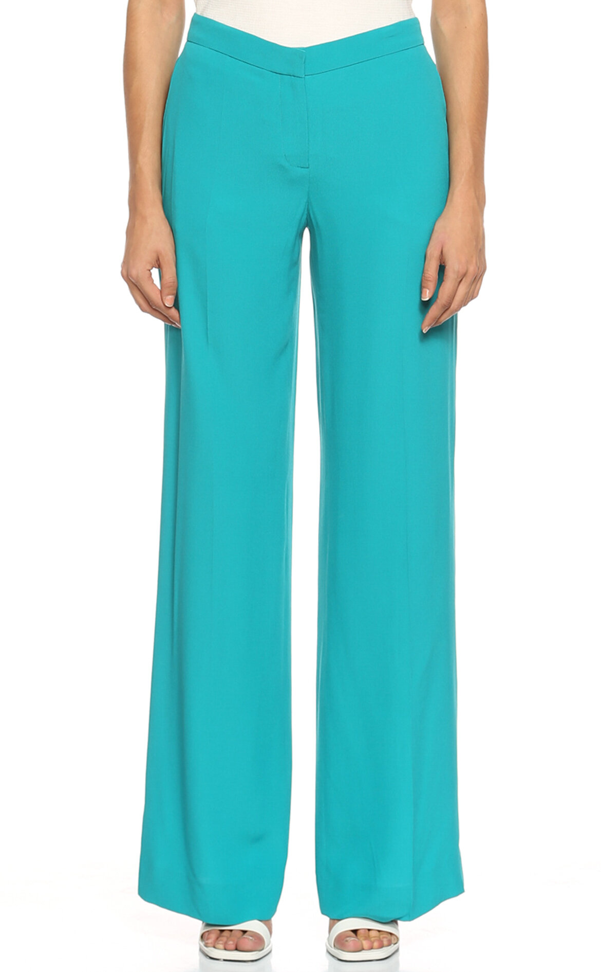 Alberta Ferretti -Alberta Ferretti  Turkuaz Pantolon