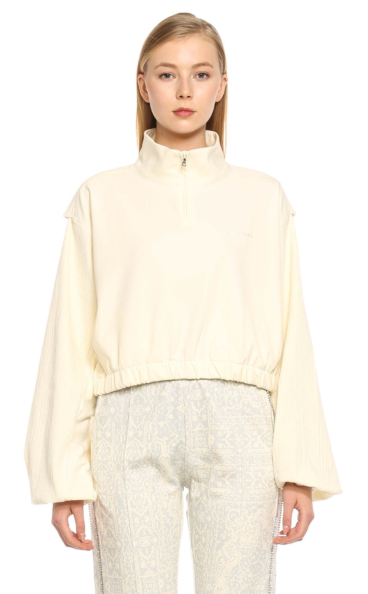 Les Benjamins-Les Benjamins Beyaz Sweatshirt