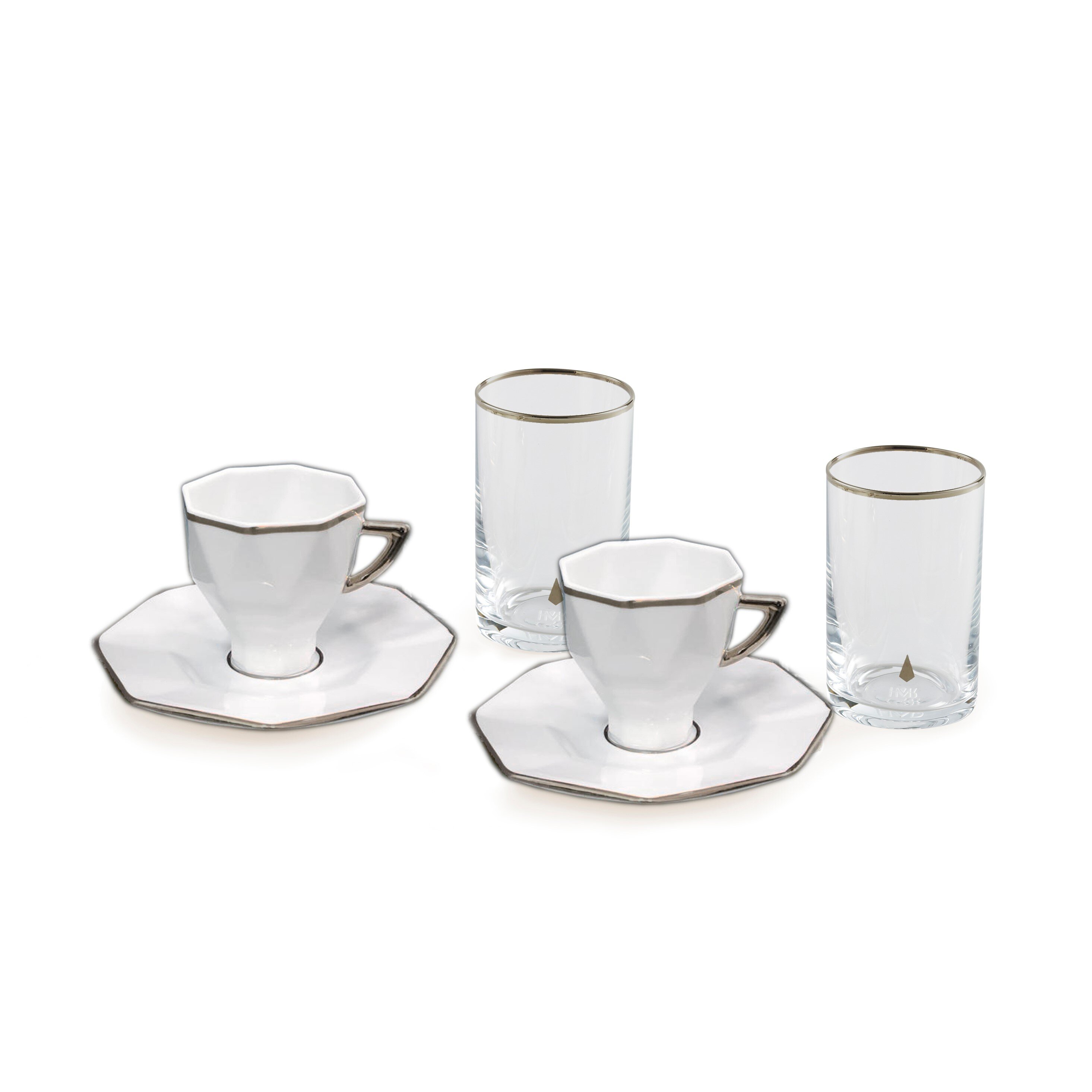 Har -Har  Beyaz Kahve Fincan Seti