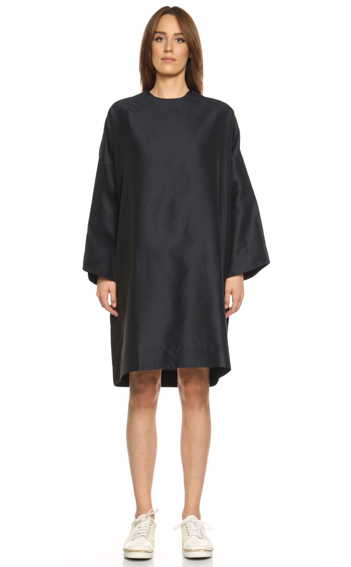 Lanvin-Lanvin Lacivert Elbise