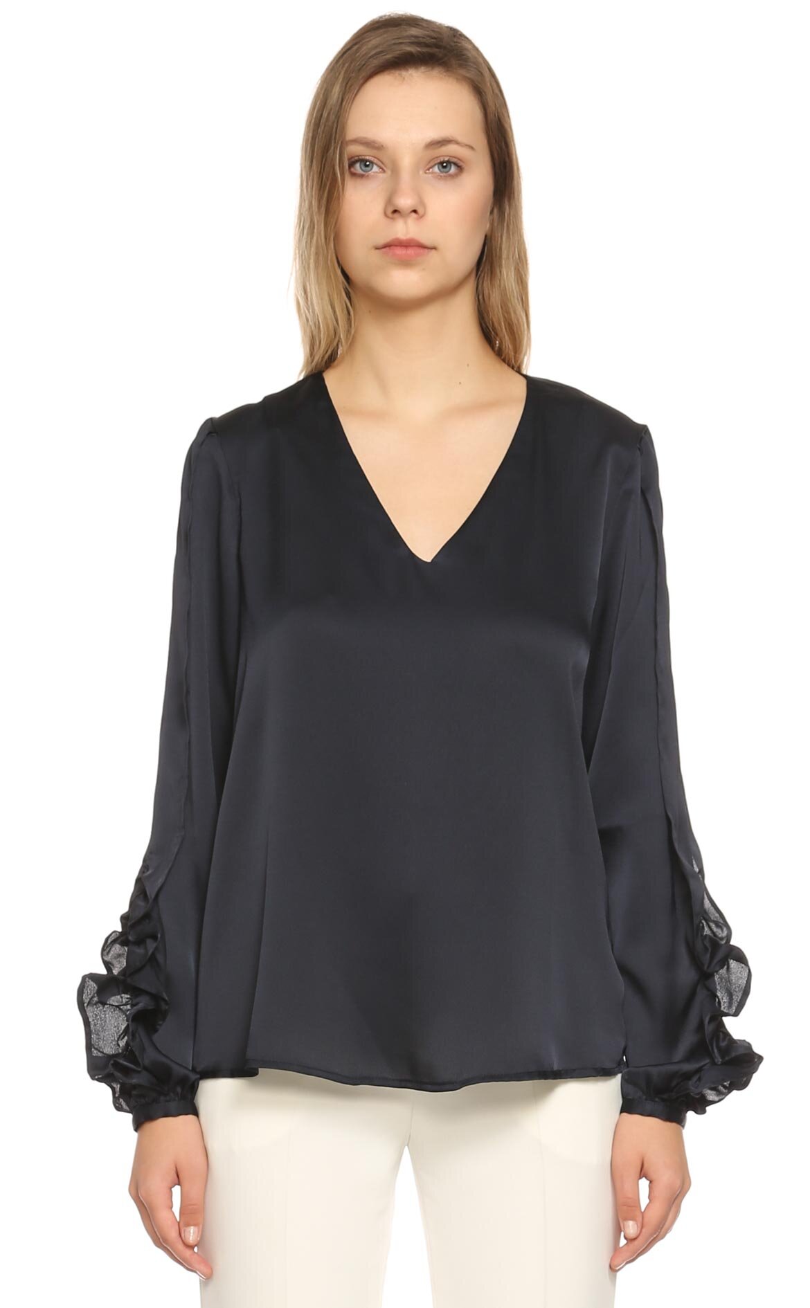 Just Lıke You-Just Lıke You Lacivert Bluz