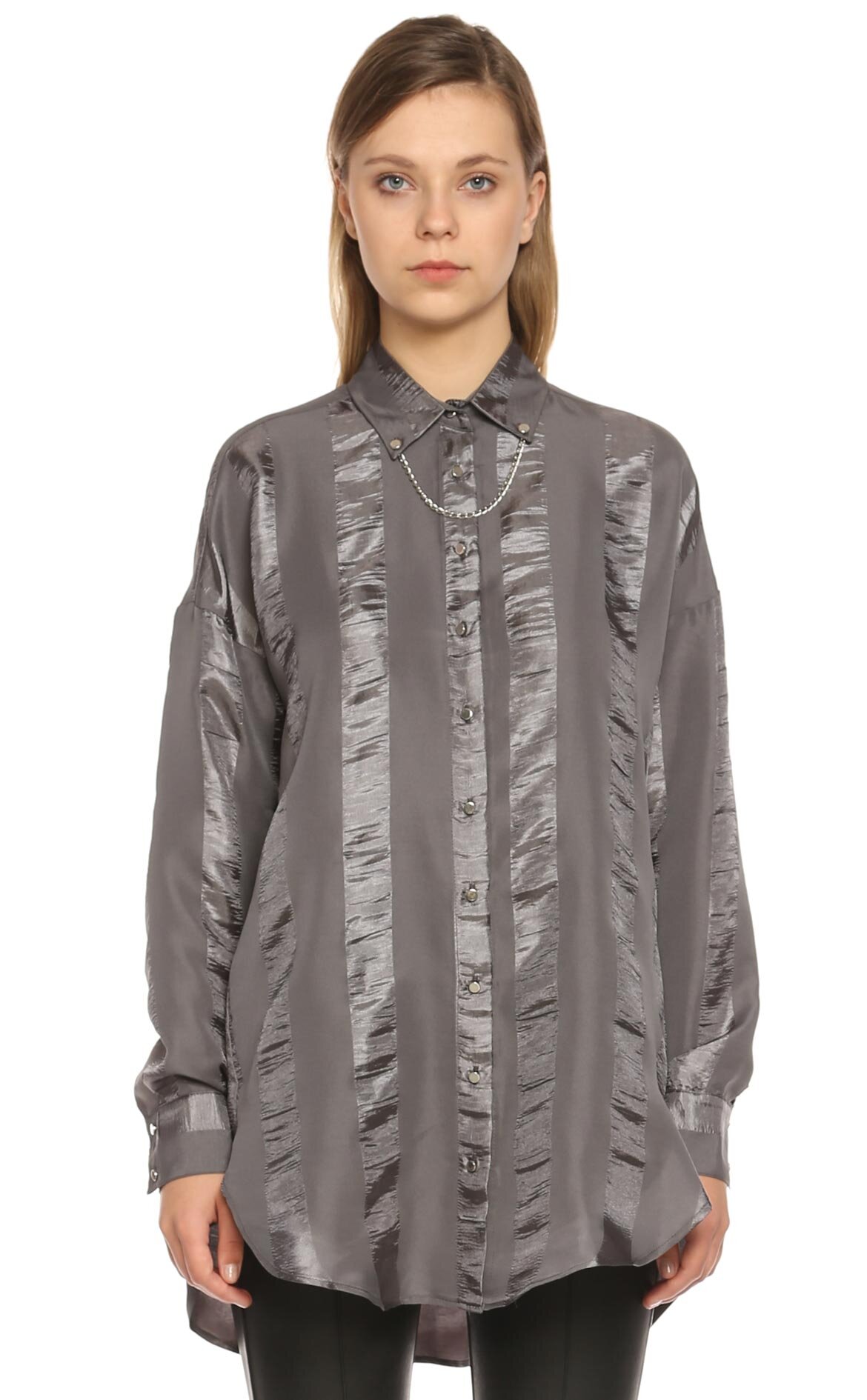 Just Lıke You-Just Lıke You Gri Gömlek