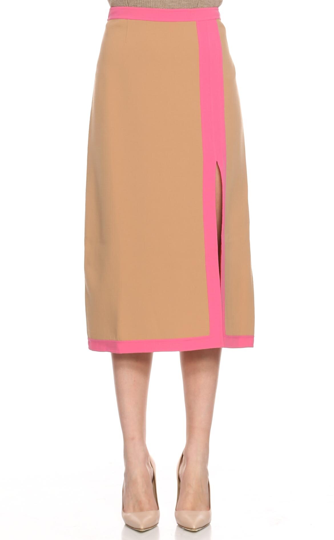 Michael Kors Collection-Michael Kors Collection Kahverengi Etek