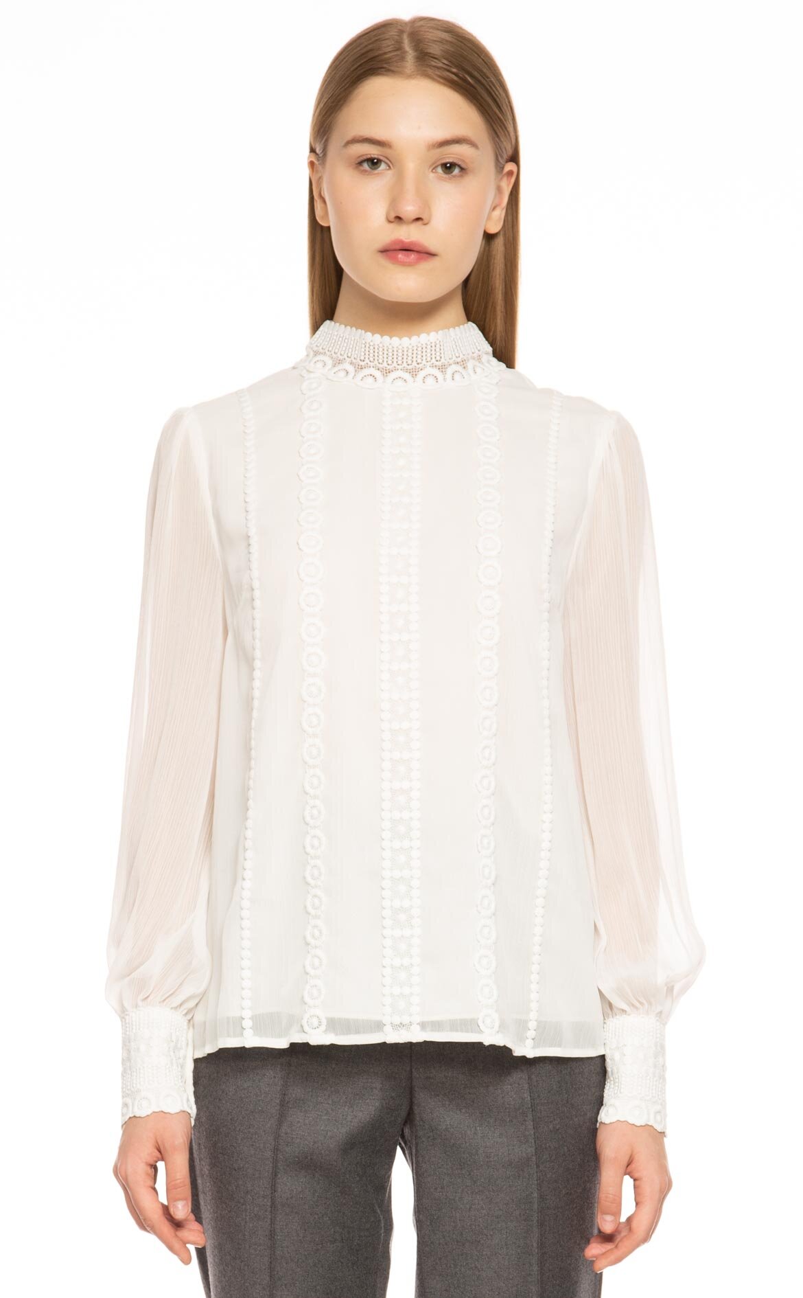 Ted Baker-Ted Baker Beyaz Bluz Ted Baker-Ted Baker Beyaz Bluz