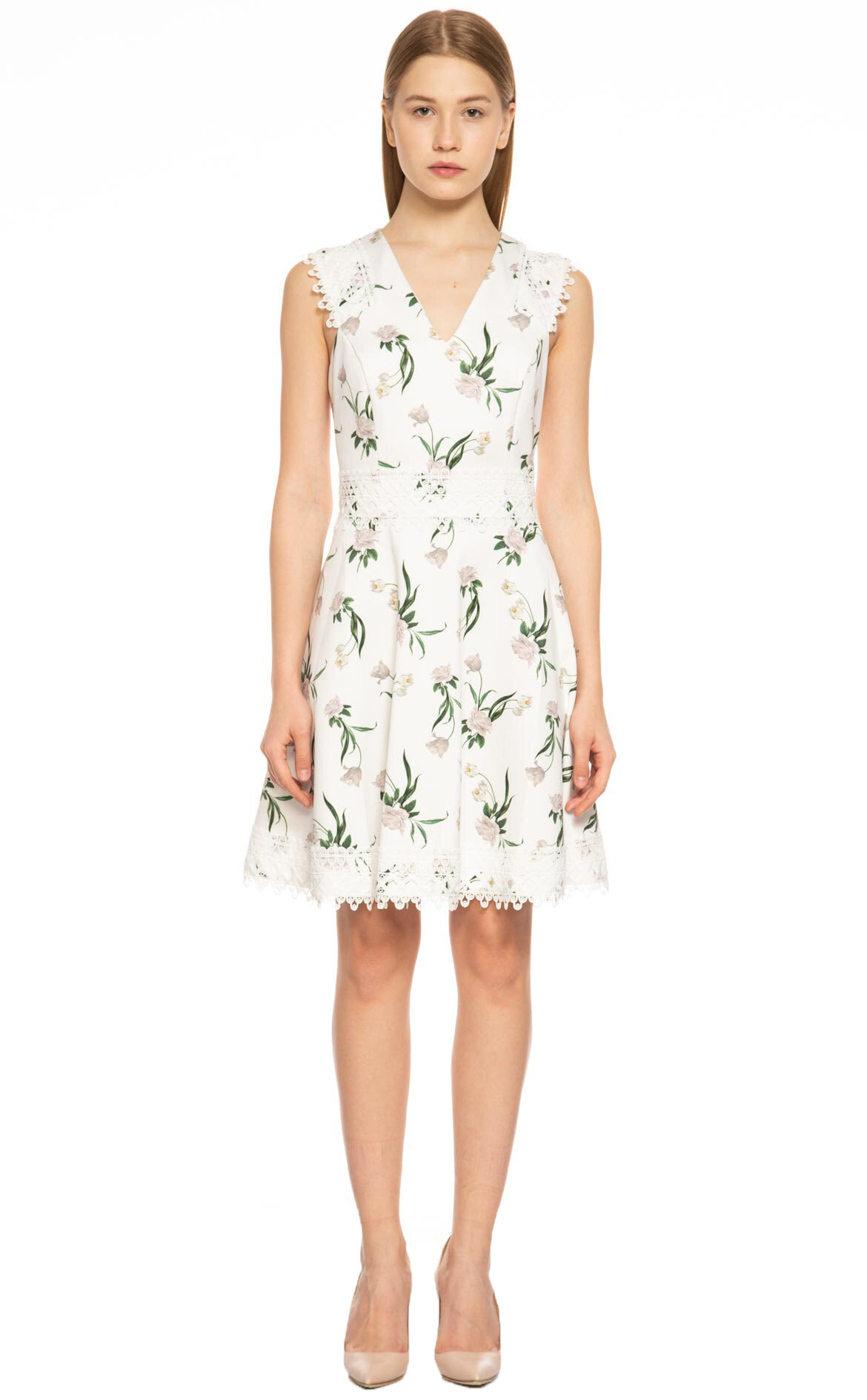 Ted Baker-Ted Baker Beyaz Elbise Ted Baker-Ted Baker Beyaz Elbise