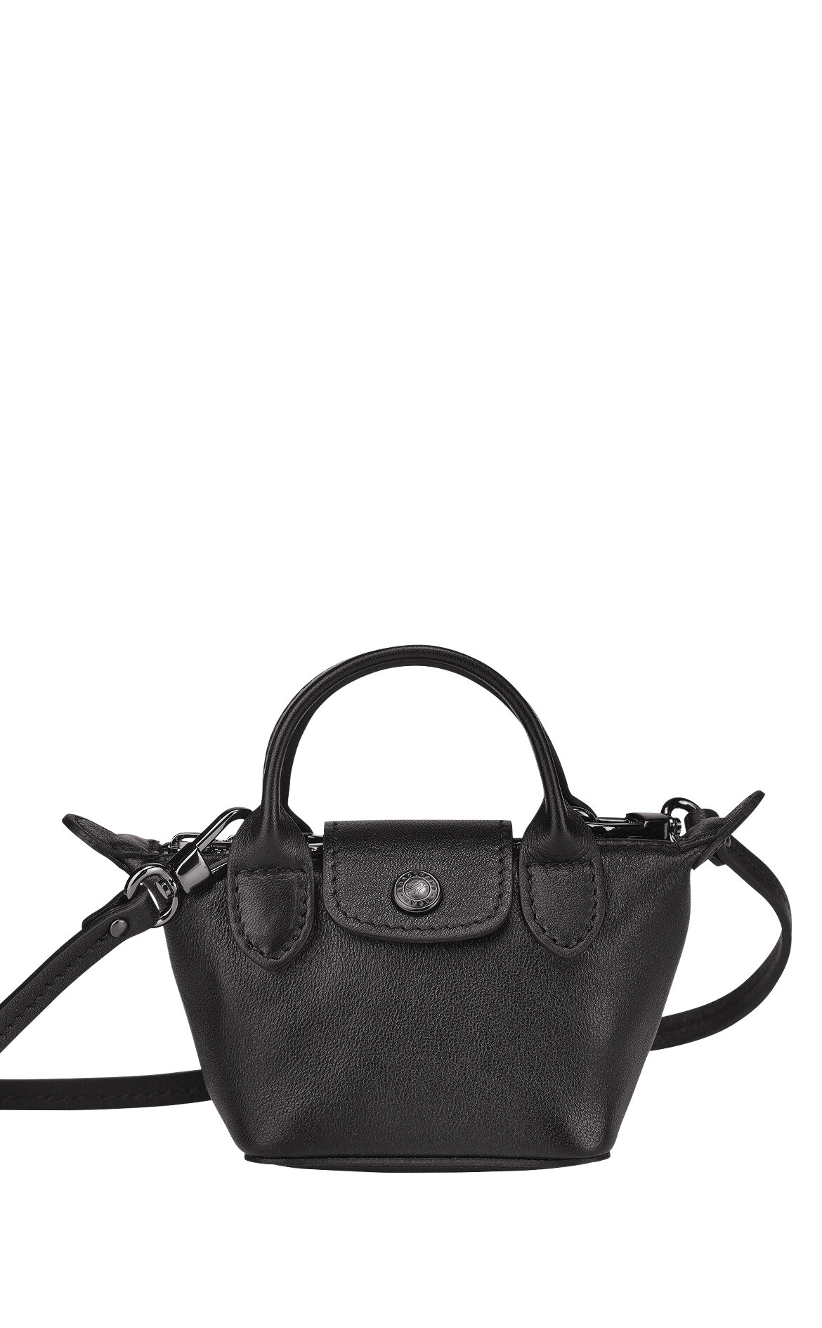 Longchamp-Le Pliage Cuir Çapraz Çanta XS