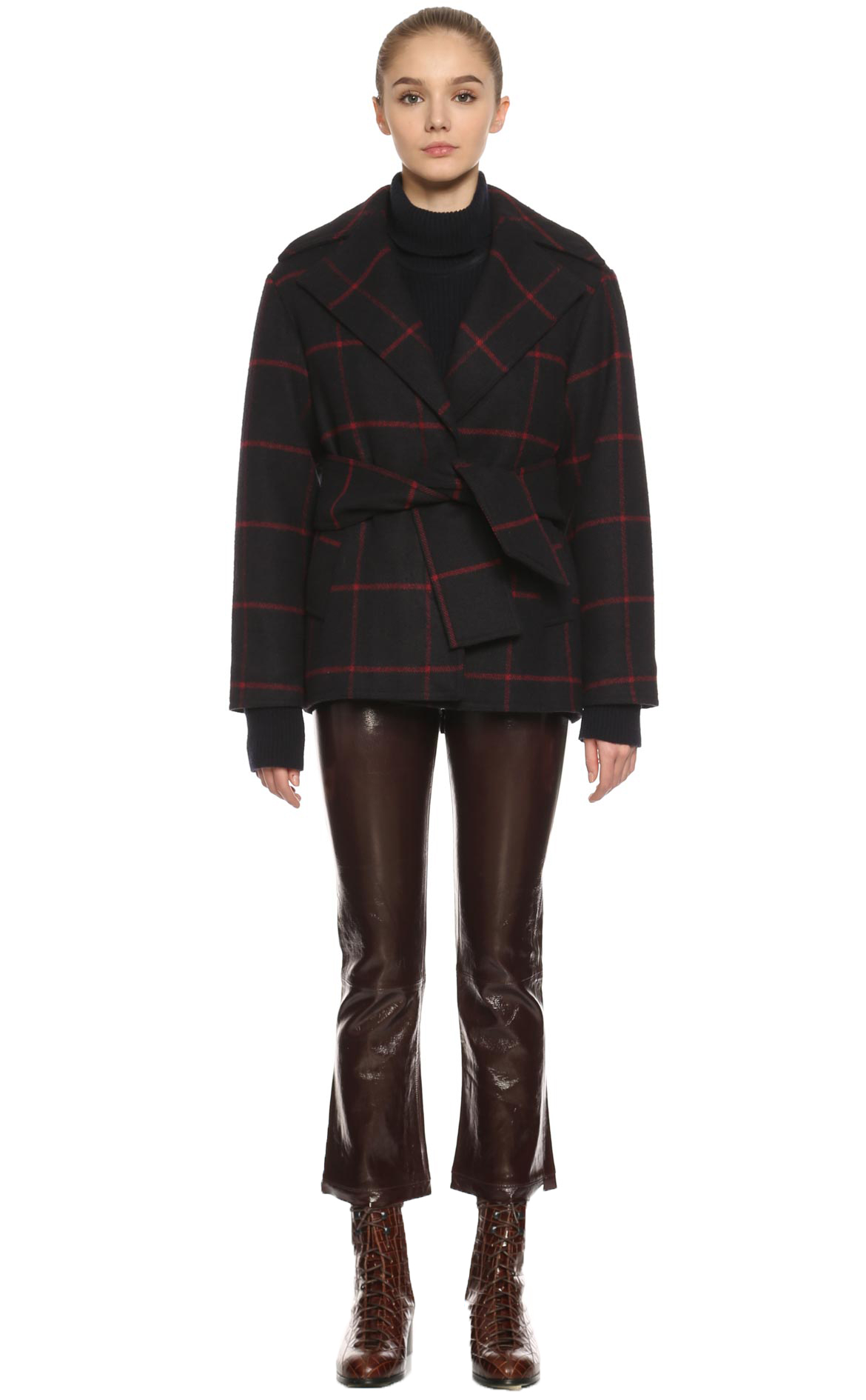 Self Portrait-Self Portrait Lacivert Palto