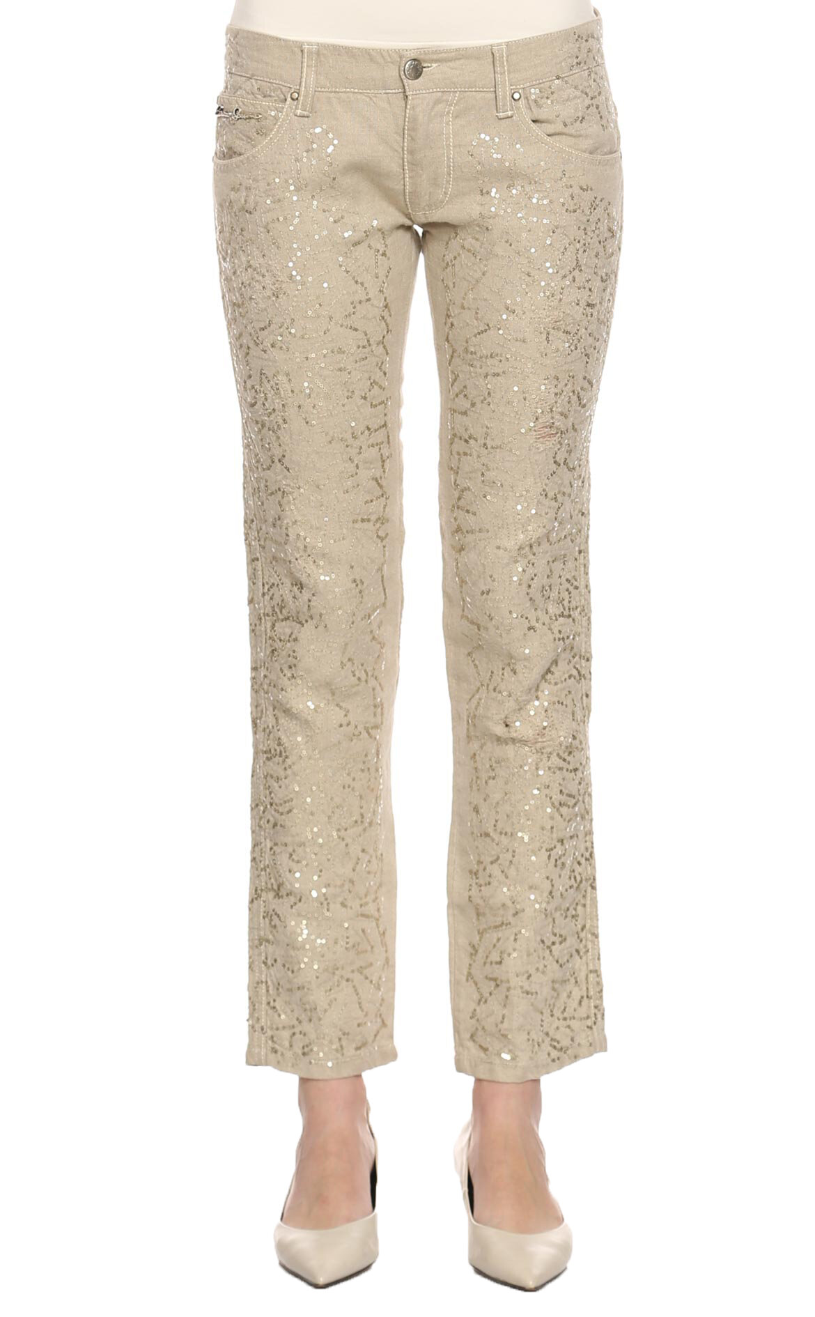 Ermanno Scervino-Ermanno Scervino Vizon Jean Pantolon Ermanno Scervino-Ermanno Scervino Vizon Jean Pantolon