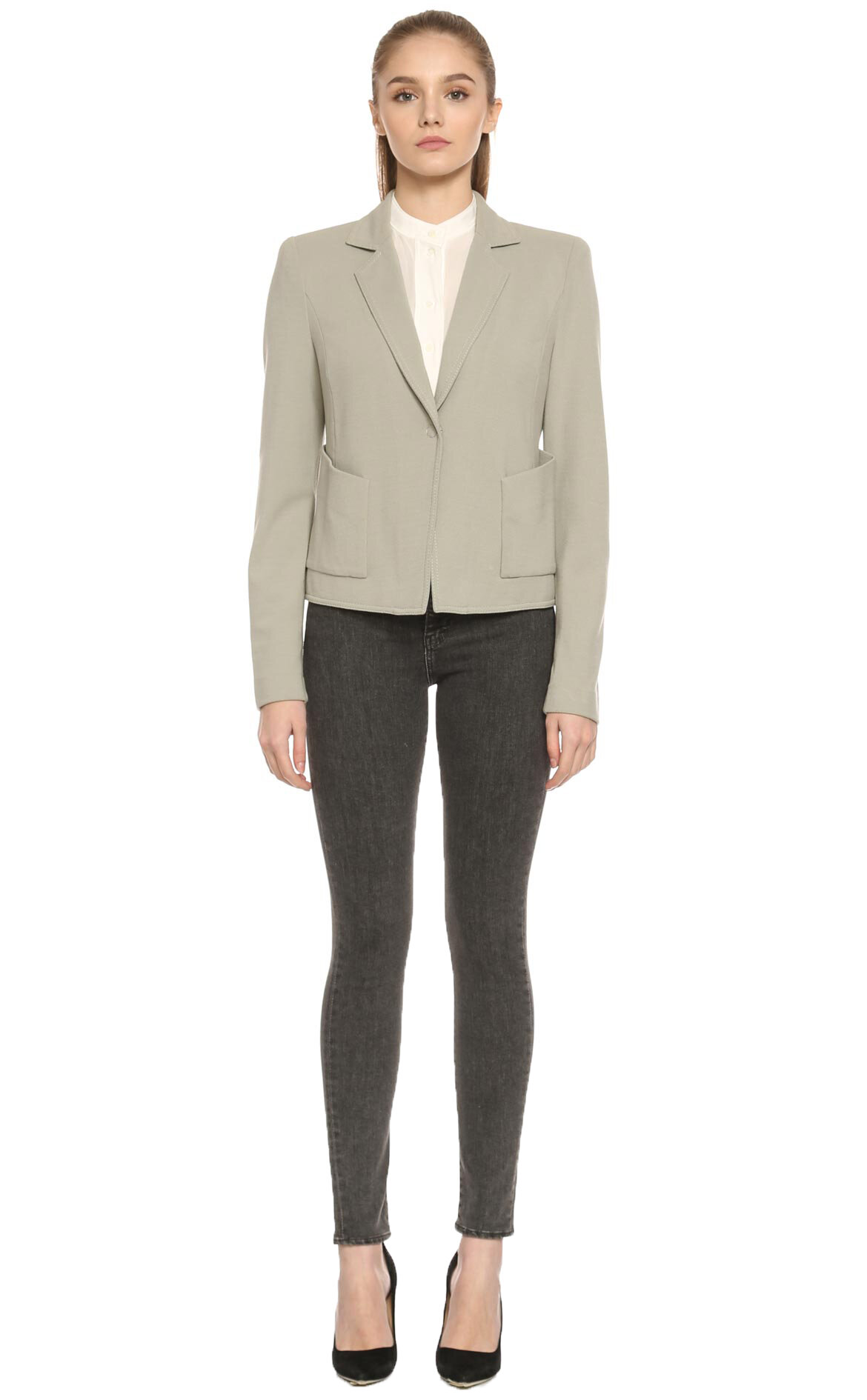 Armani Collezioni-Armani Collezioni Bej Ceket Armani Collezioni-Armani Collezioni Bej Ceket