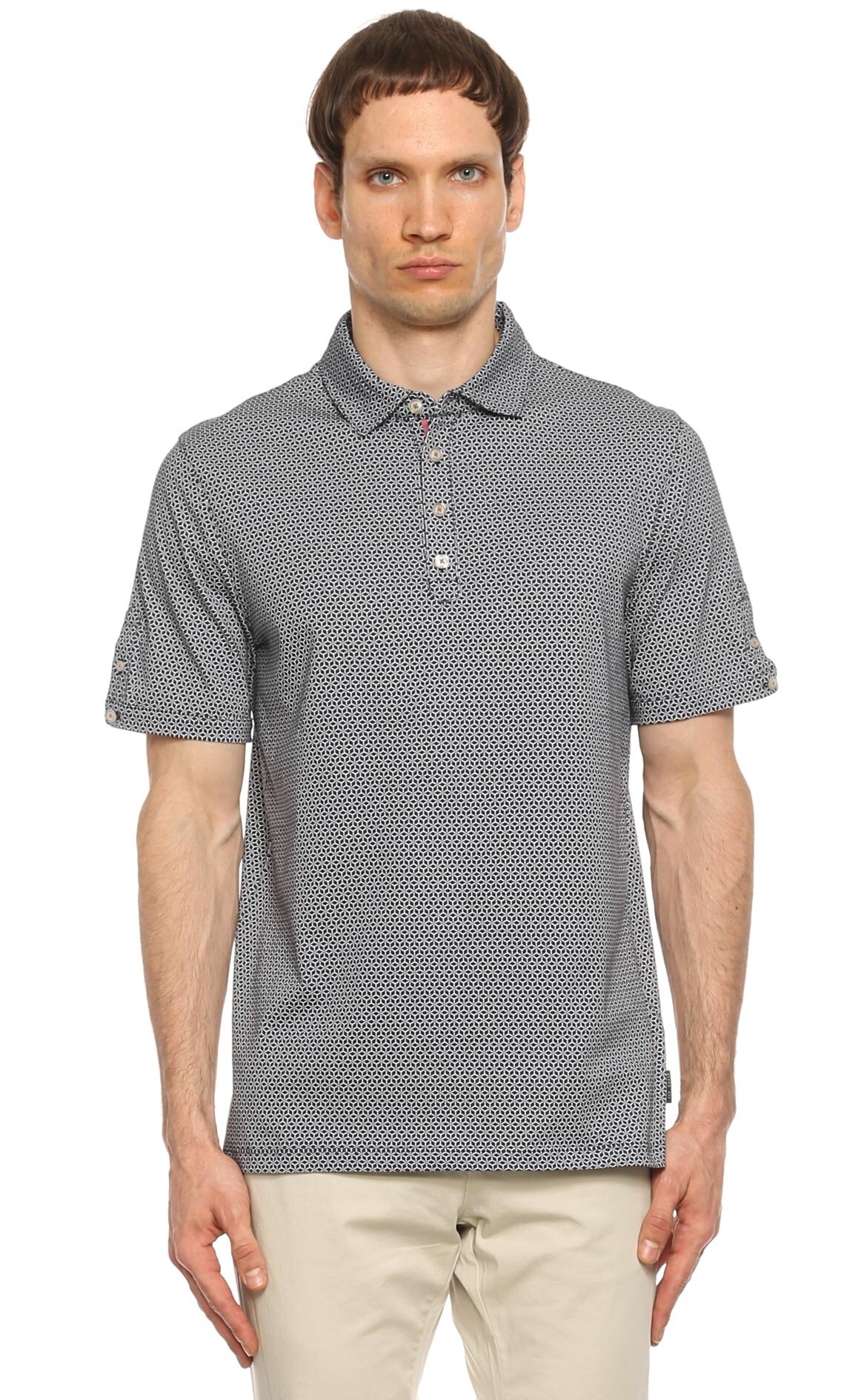 Ted Baker-Ted Baker Lacivert Polo T-Shirt