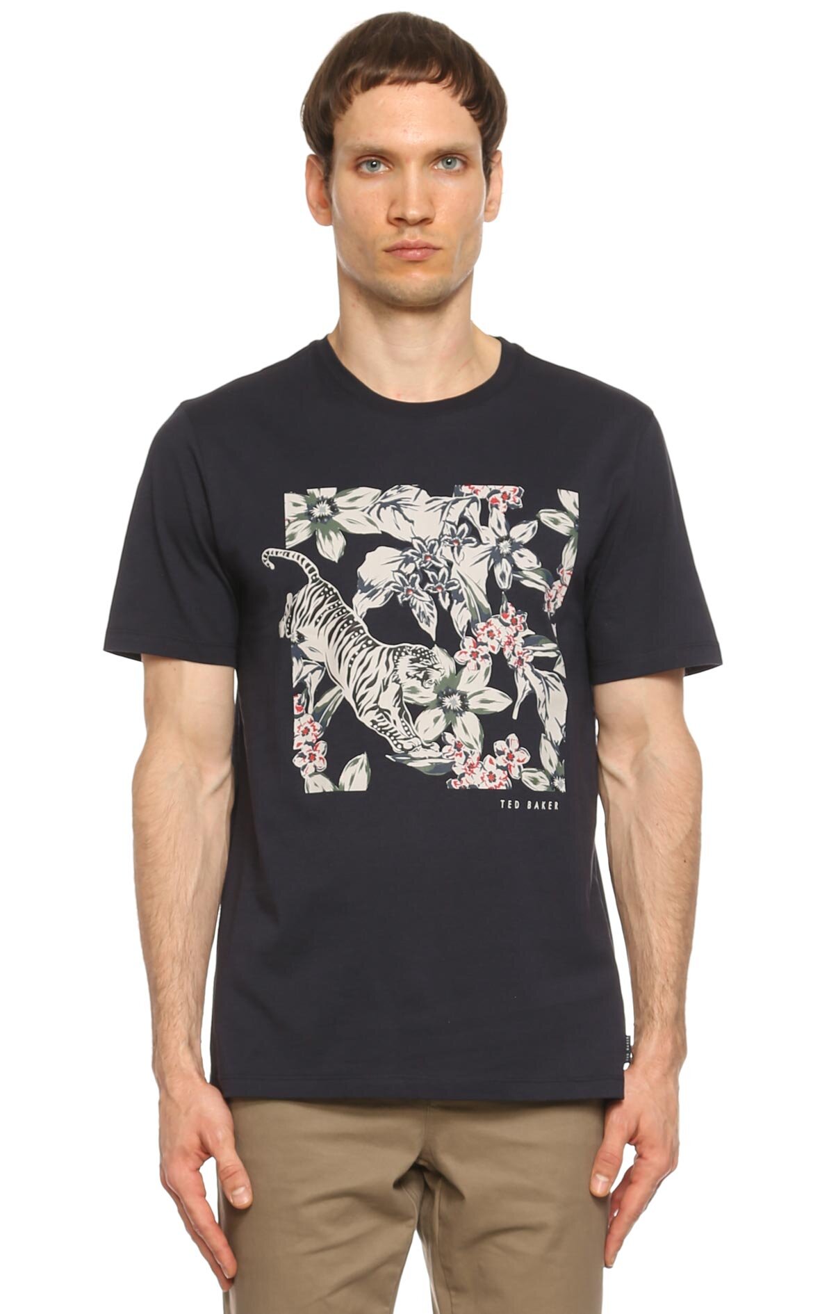 Ted Baker-Ted Baker Lacivert T-Shirt