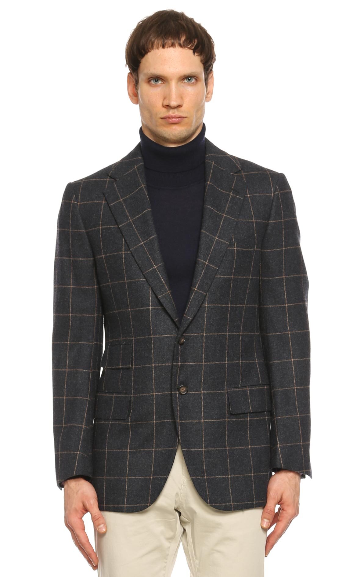 Cesare Attolini-Cesare Attolini Lacivert Ceket Cesare Attolini-Cesare Attolini Lacivert Ceket