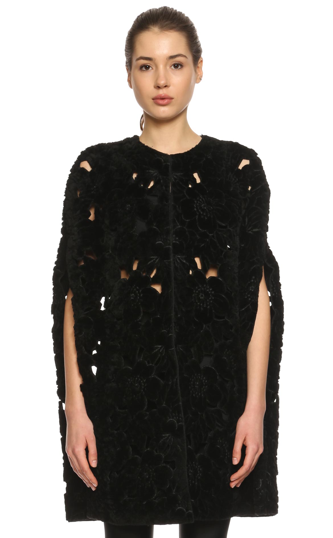 Elie Saab-Elie Saab Siyah Kürk Yelek Elie Saab-Elie Saab Siyah Kürk Yelek