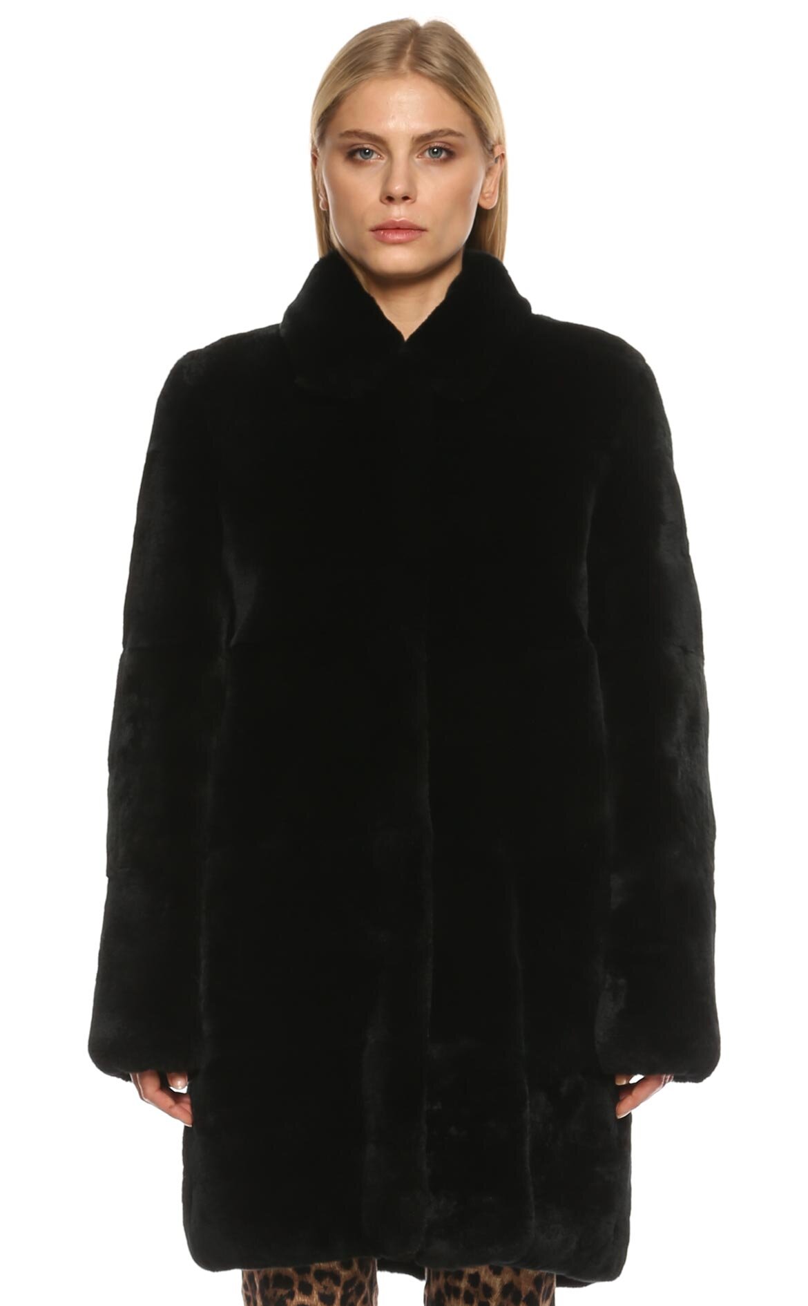 Yves Salomon-Yves Salomon Siyah Kürk Yves Salomon-Yves Salomon Siyah Kürk