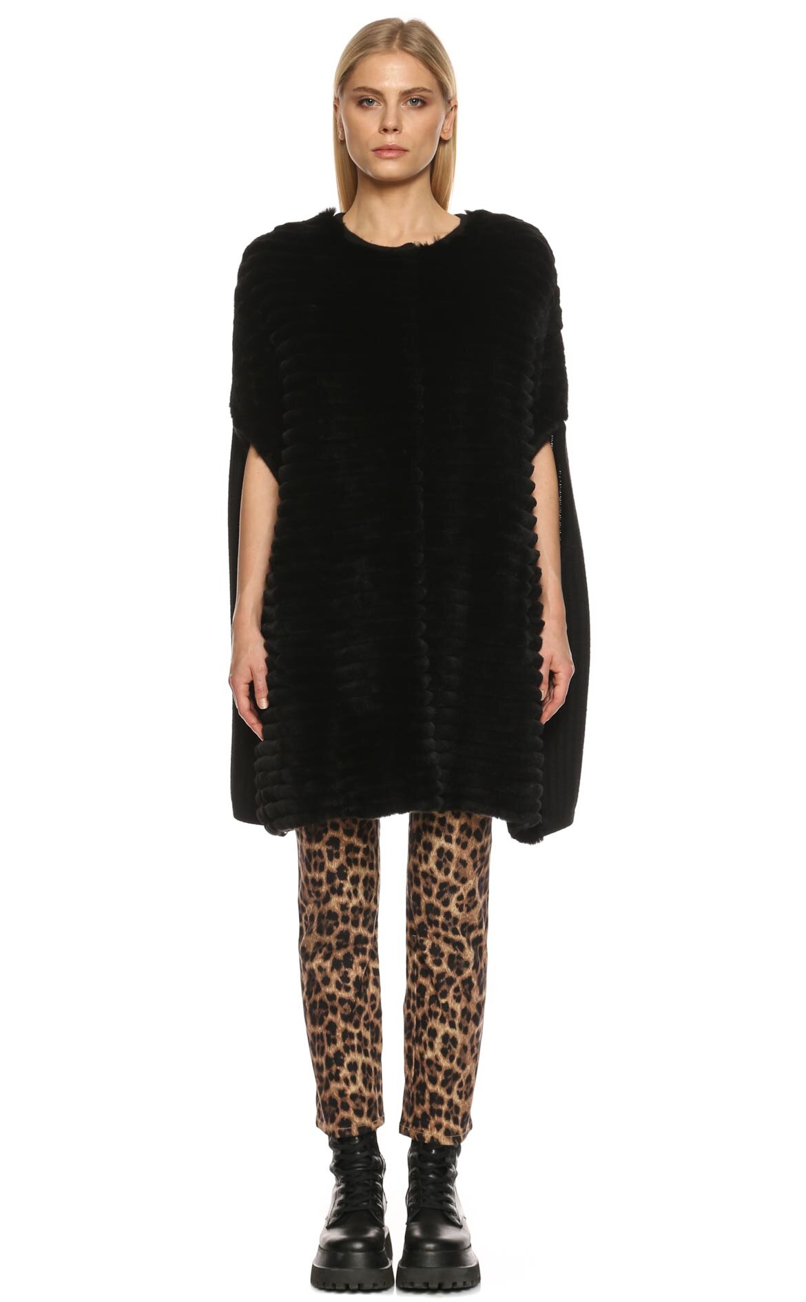 Simonetta-Simonetta Siyah Kürk Yelek Simonetta-Simonetta Siyah Kürk Yelek