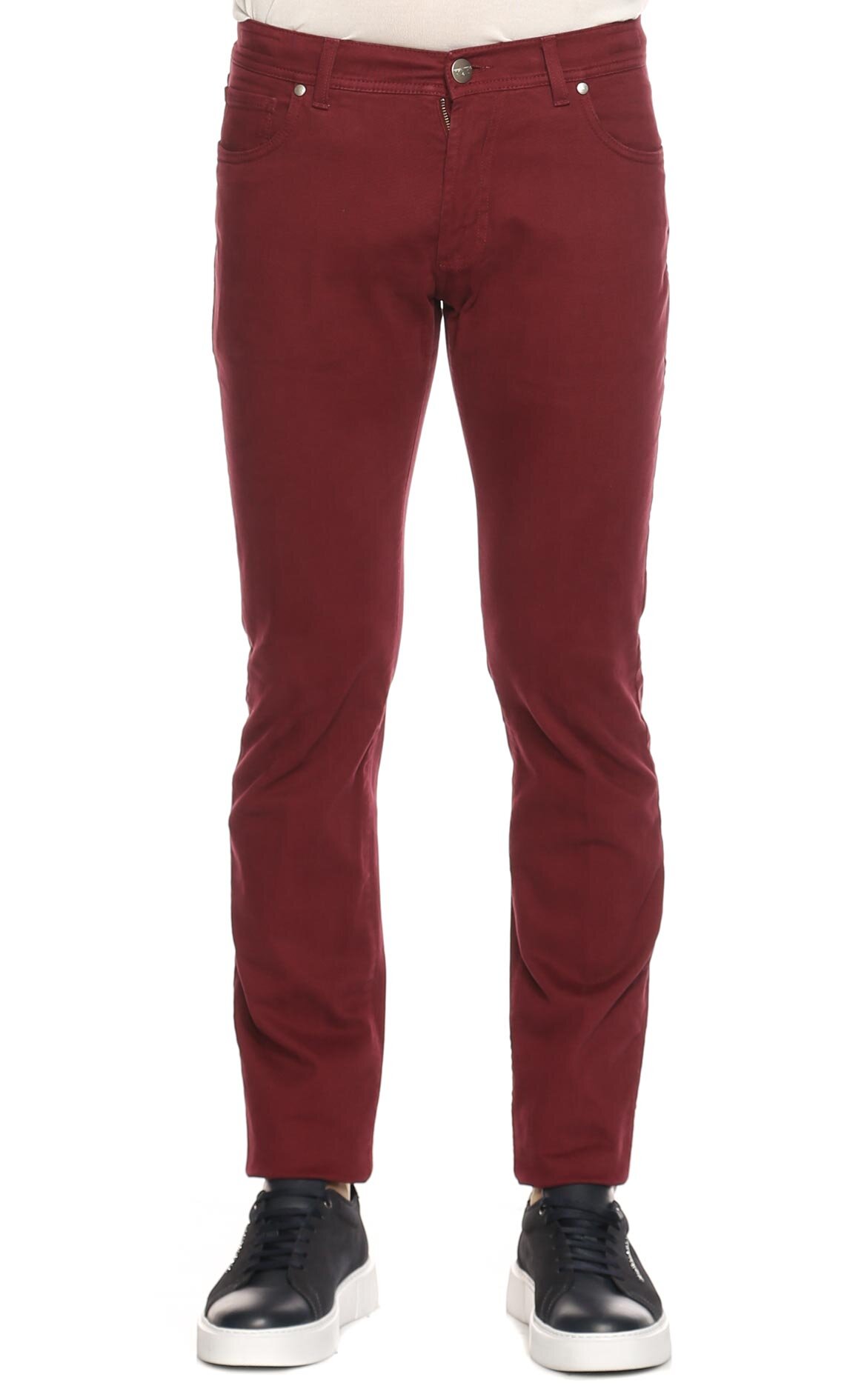 Cesare Attolini-Cesare Attolini Kırmızı Jean Pantolon Cesare Attolini-Cesare Attolini Kırmızı Jean Pantolon