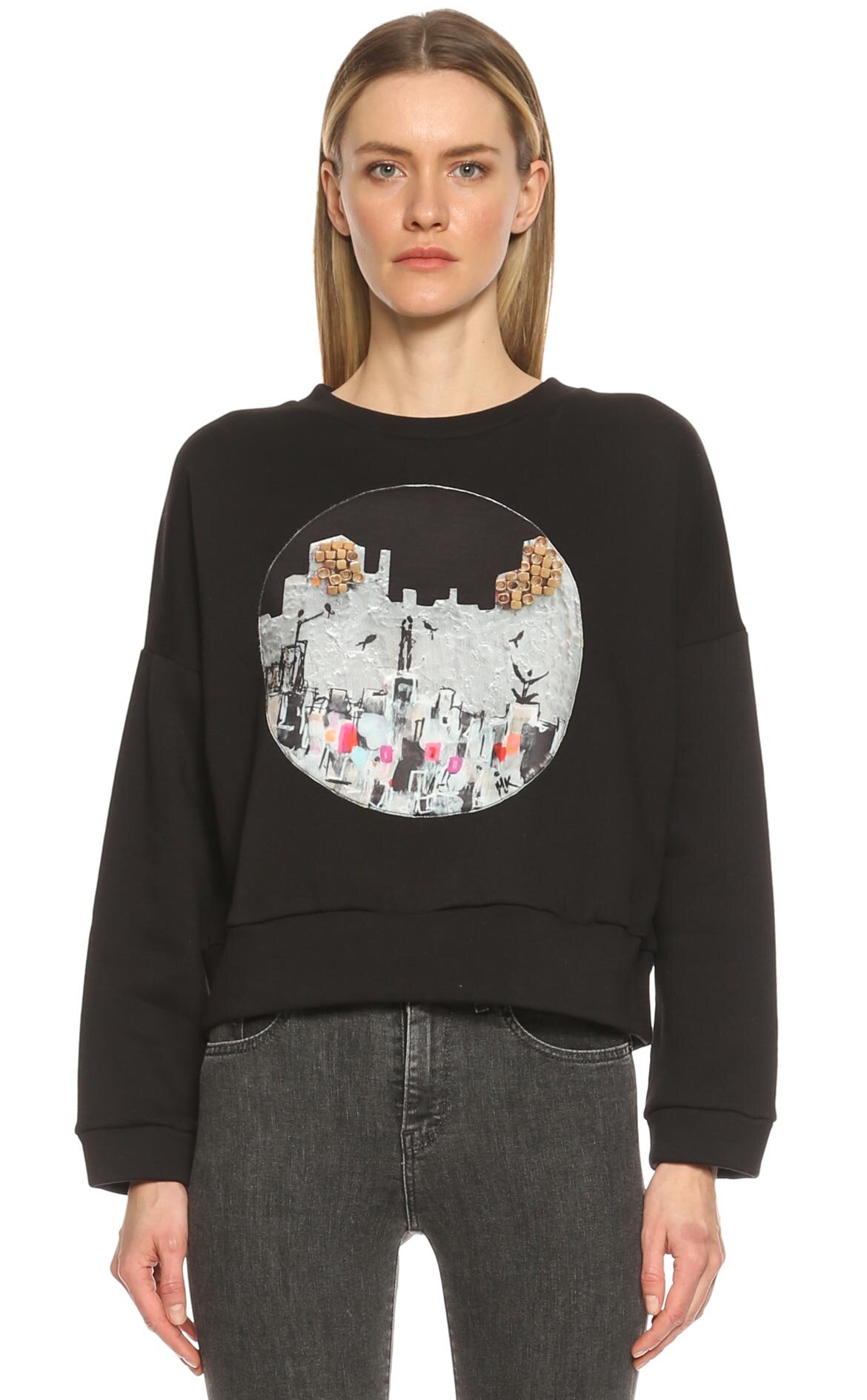 Be Mine-Be Mine Siyah Sweatshirt