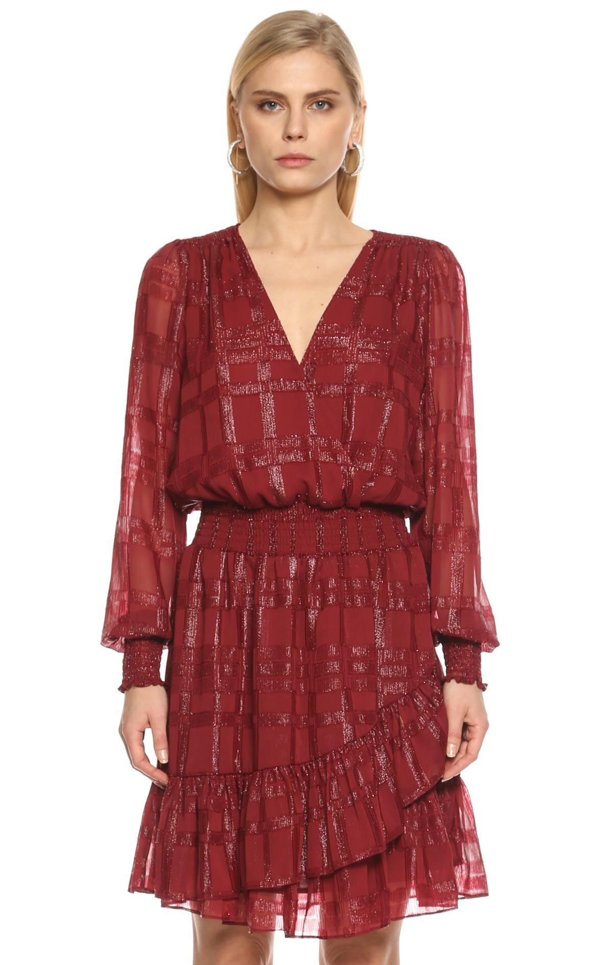 MICHAEL Michael Kors-MICHAEL Michael Kors Bordo Elbise